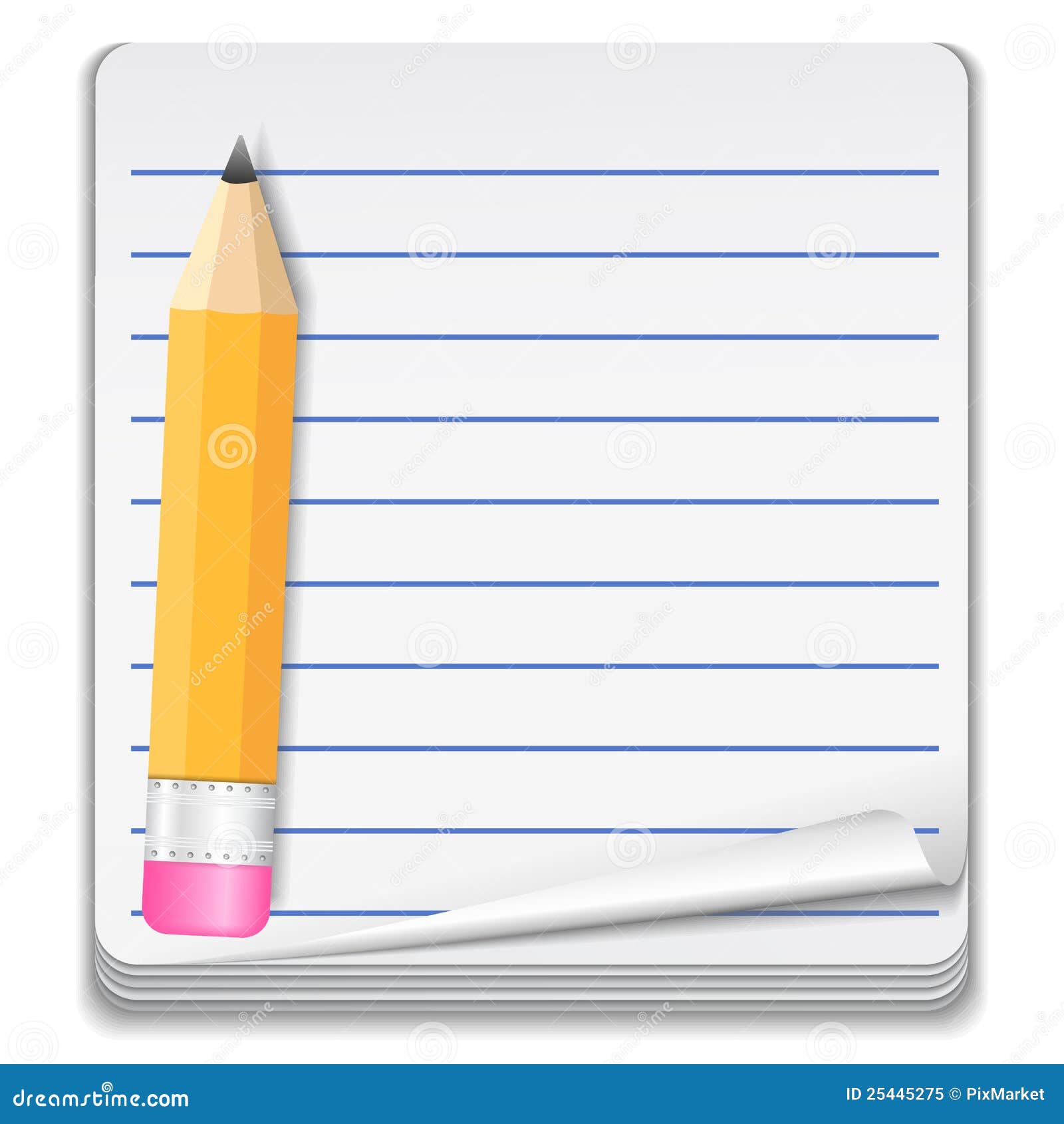 Notebook Icon stock vector. Illustration of background - 25445275