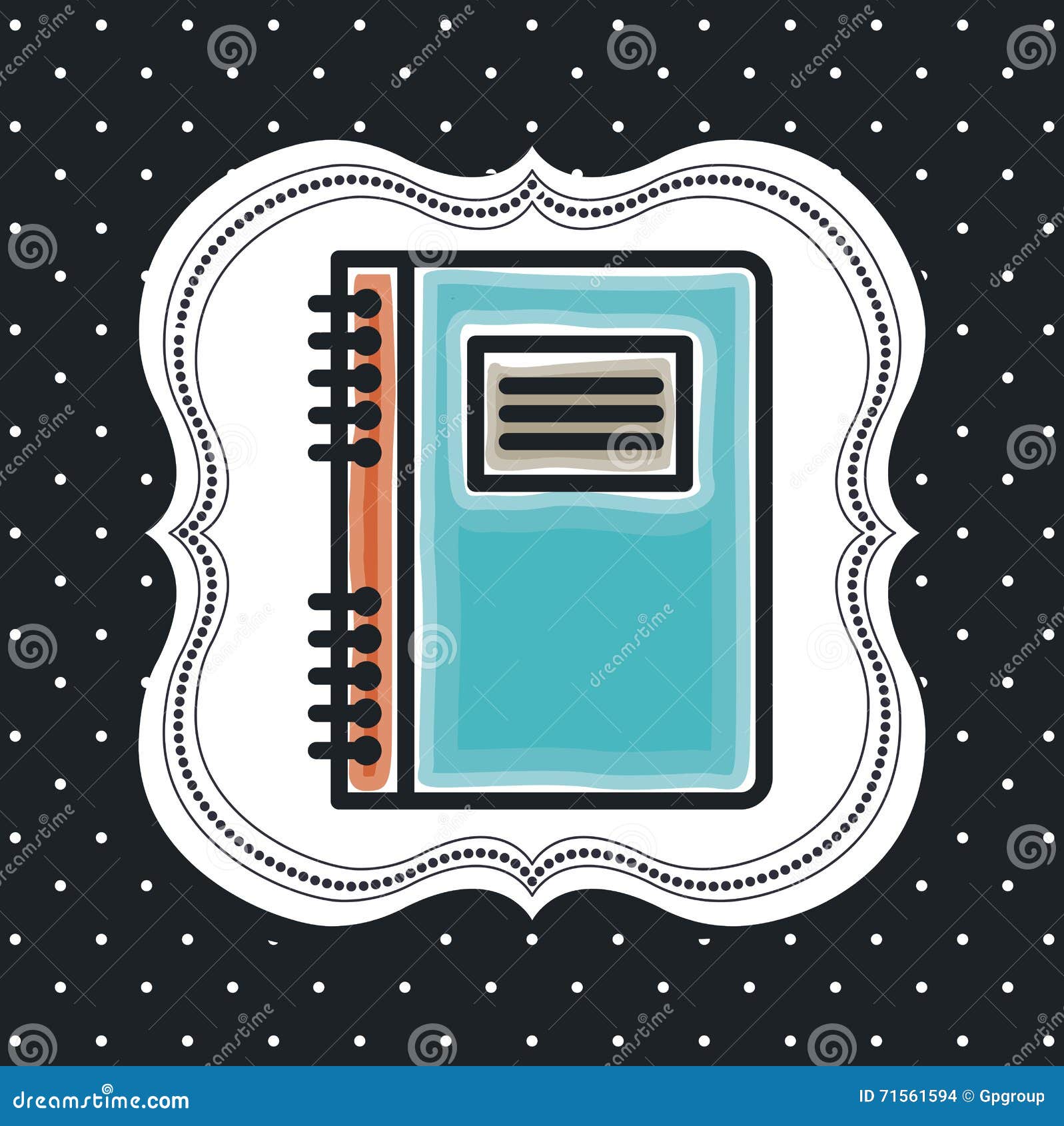 Notebook icon design stock vector. Illustration of element - 71561594