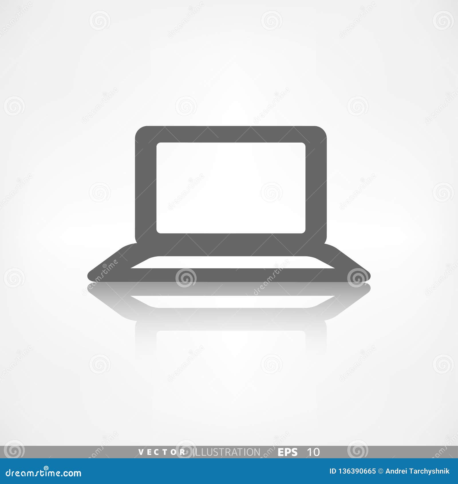 Notebook Icon. Laptop Vector Symbol. Stock Vector - Illustration of ...