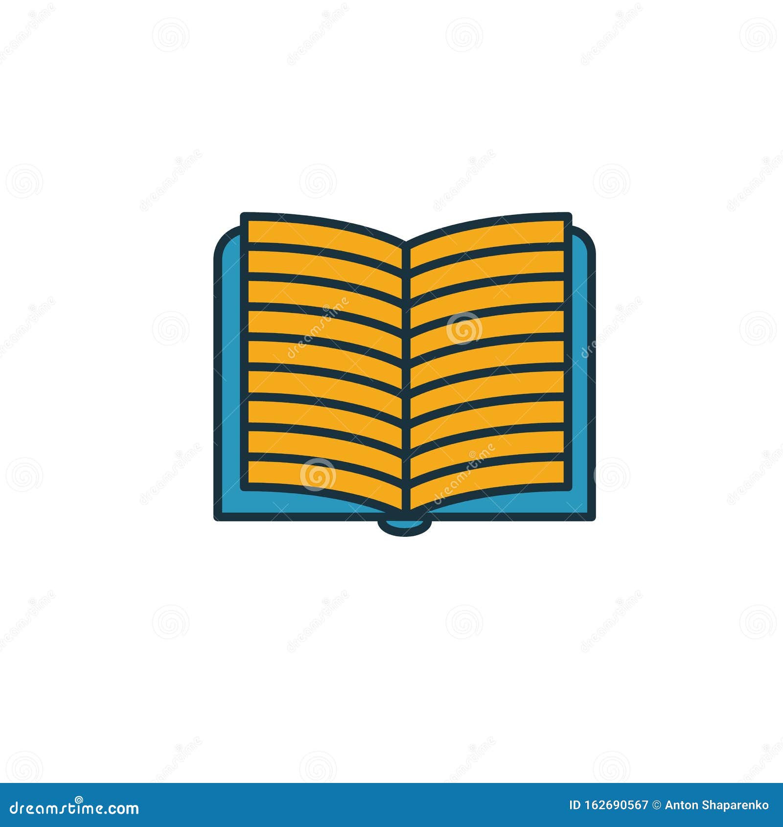 Notebook Icon. Simple Element from School Icons Collection Stock ...