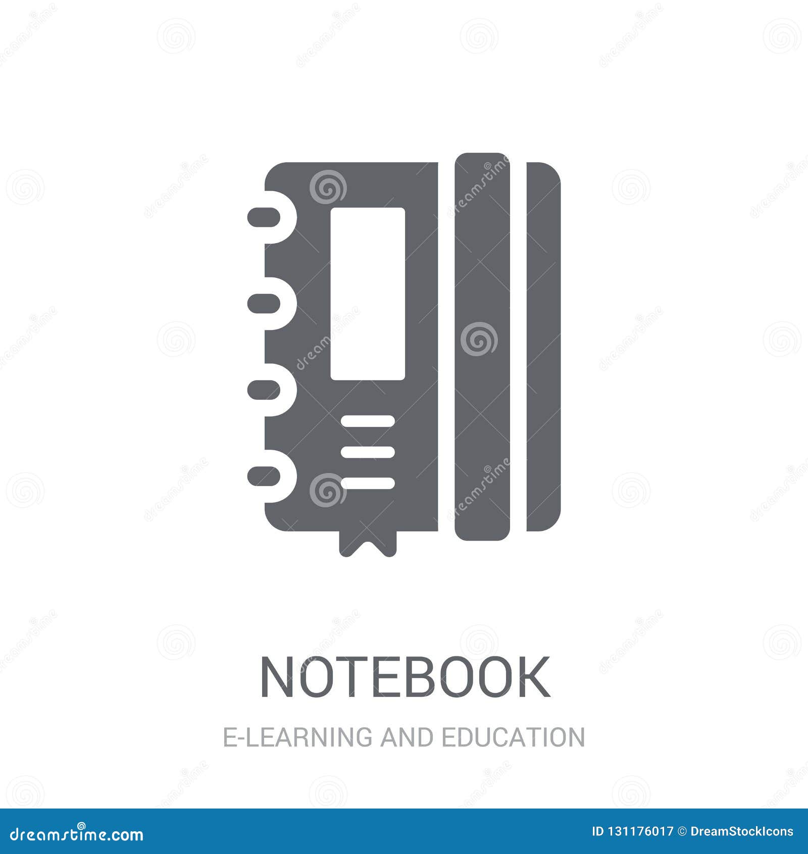 Notebook Icon. Trendy Notebook Logo Concept on White Background Stock ...