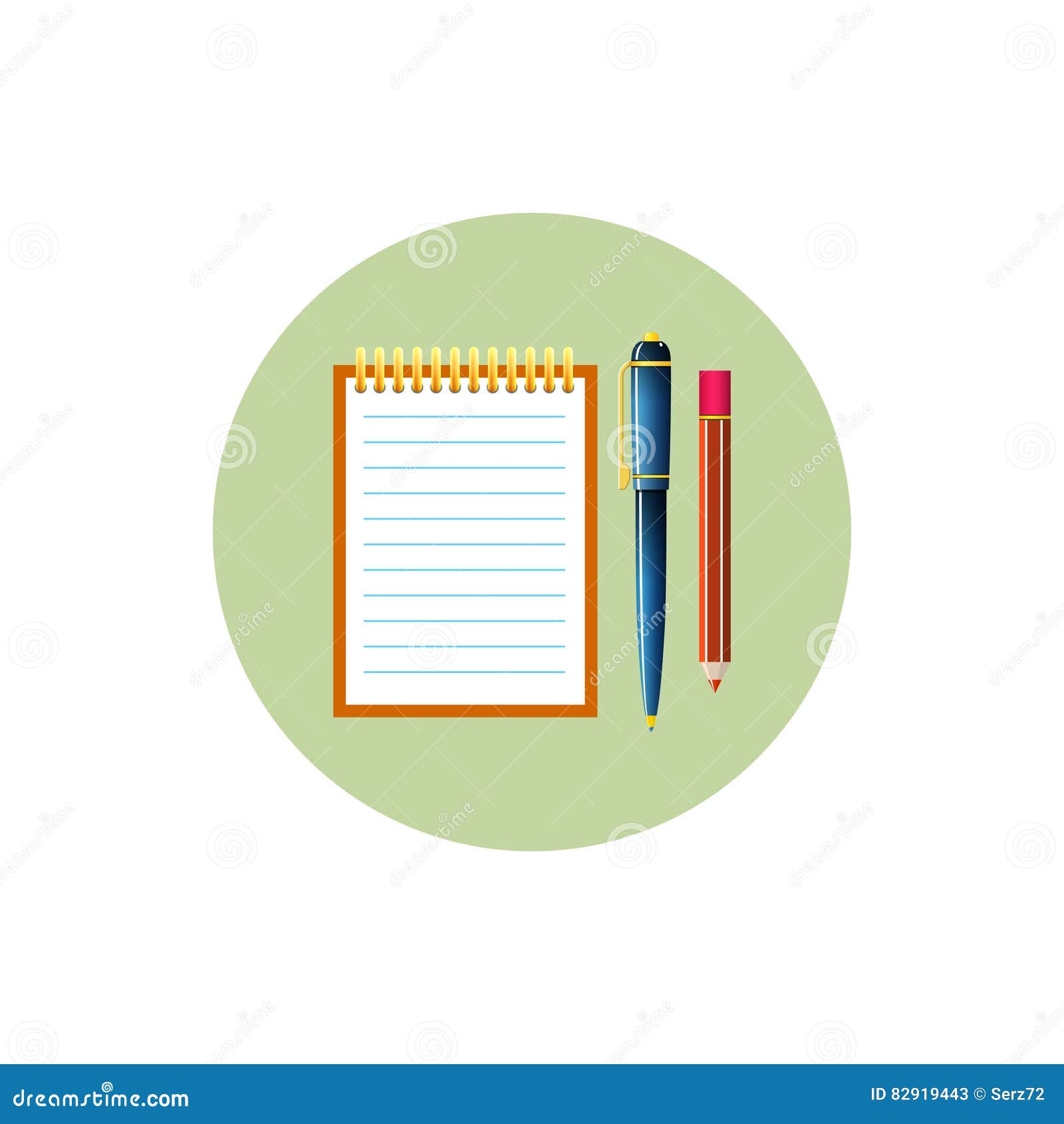 Notebook Icon, Vector Illustration Stock Vector - Illustration of paper ...
