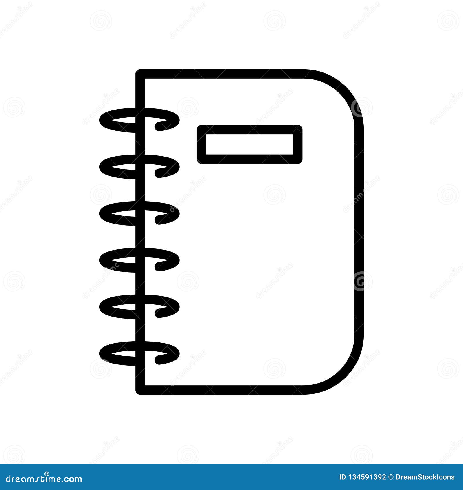 Notebook Icon Vector Isolated on White Background, Notebook Sign ...