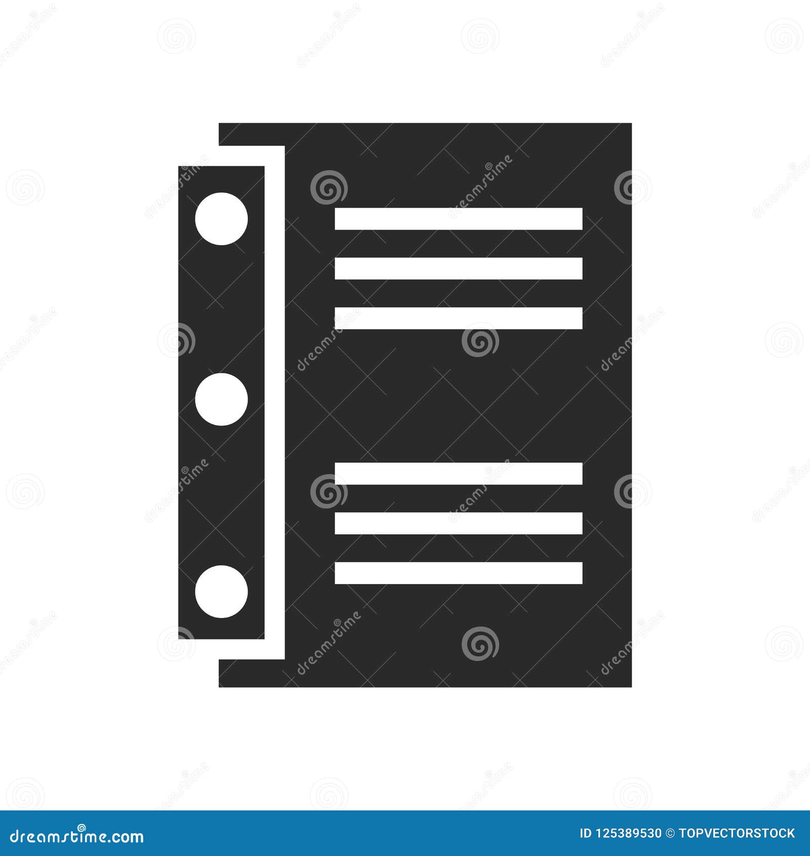 Notebook Icon Vector Sign and Symbol Isolated on White Background ...