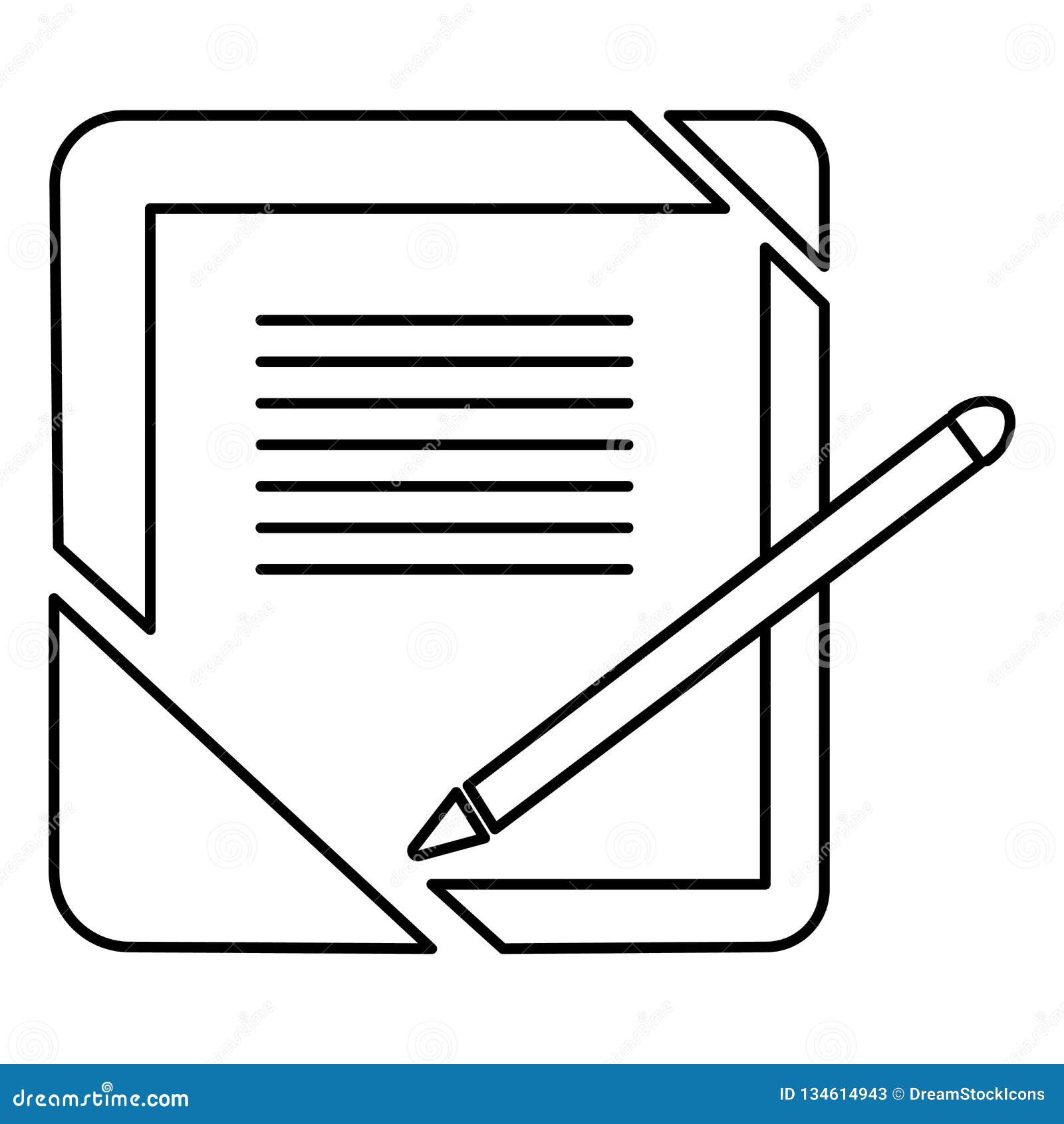 Notebook Icon Vector Sign and Symbol Isolated on White Background ...