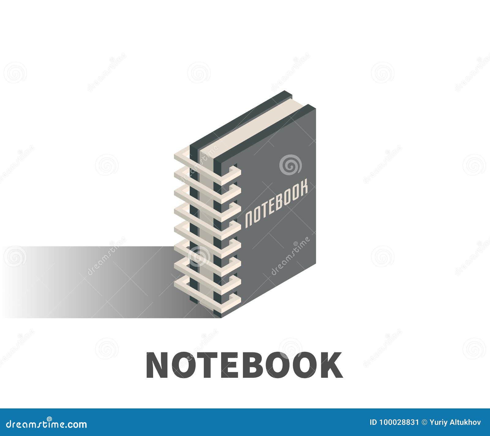 Notebook Icon, Vector Symbol. Stock Vector - Illustration of document ...