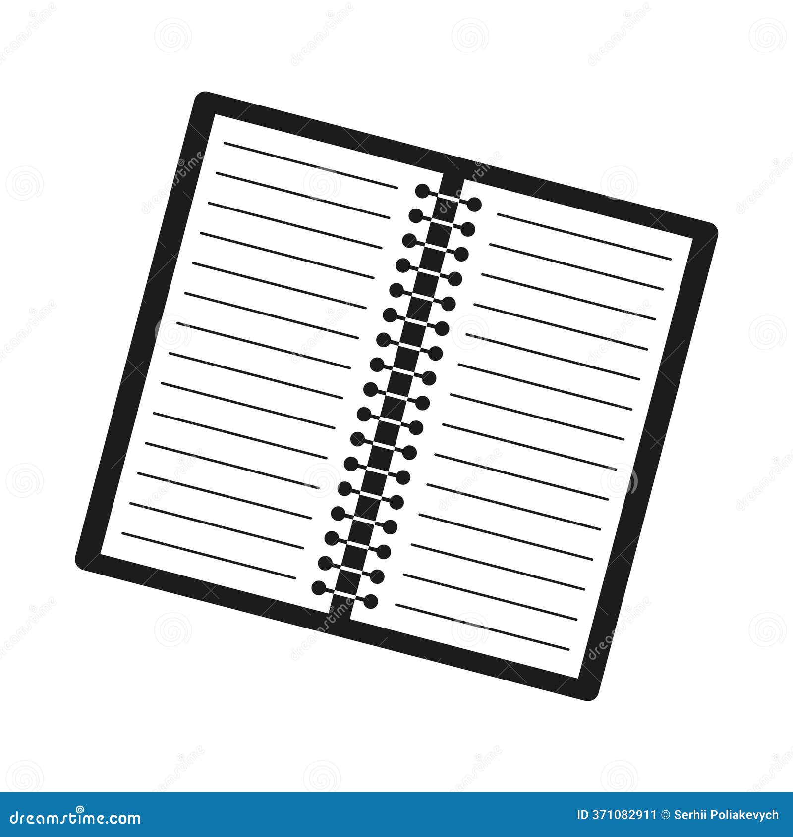 Open Spiral White Graph Paper Notebook With Divider Tab Pages ...