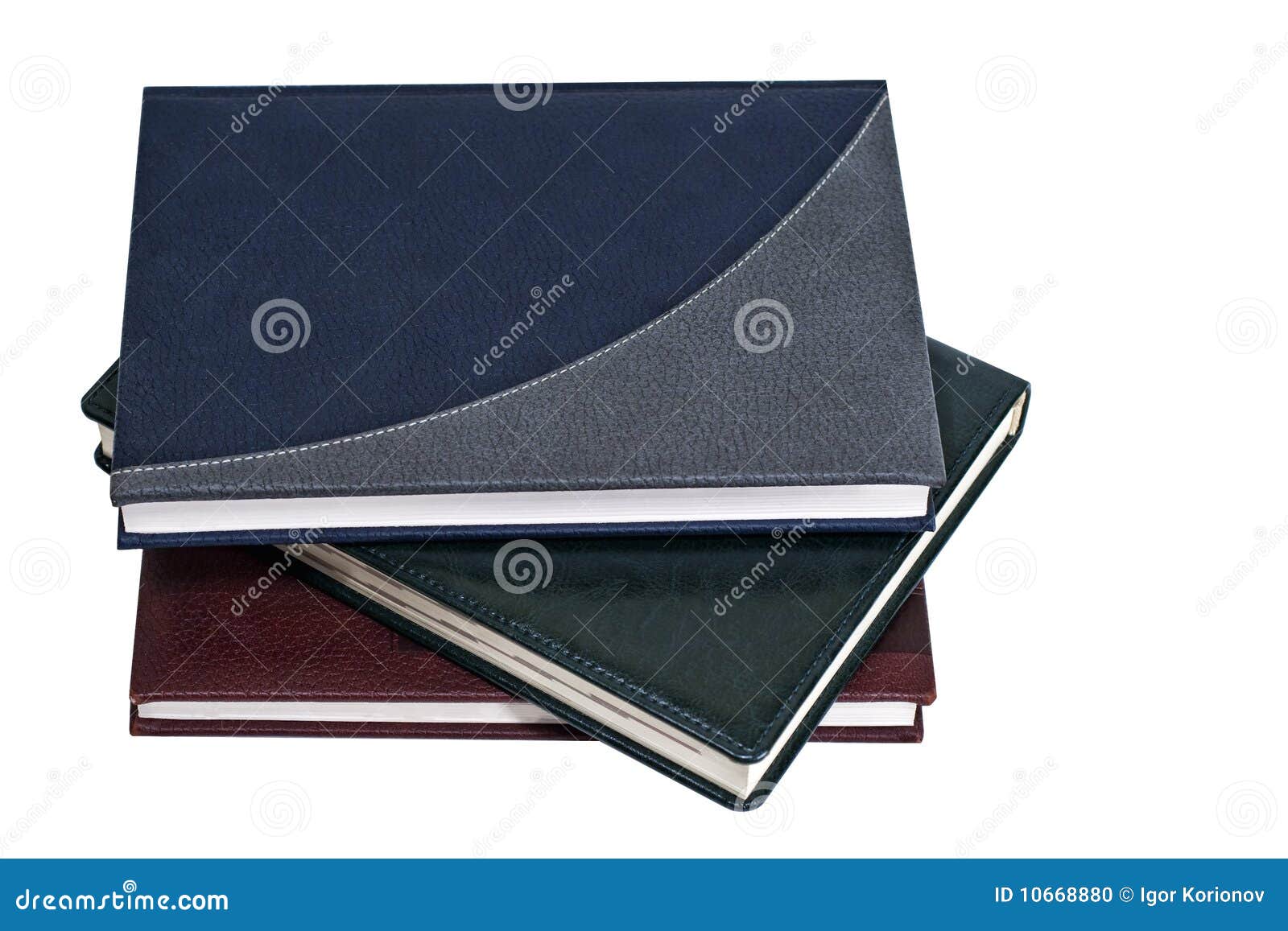 Notebook Isolated on a White Background Stock Photo - Image of bookmark ...