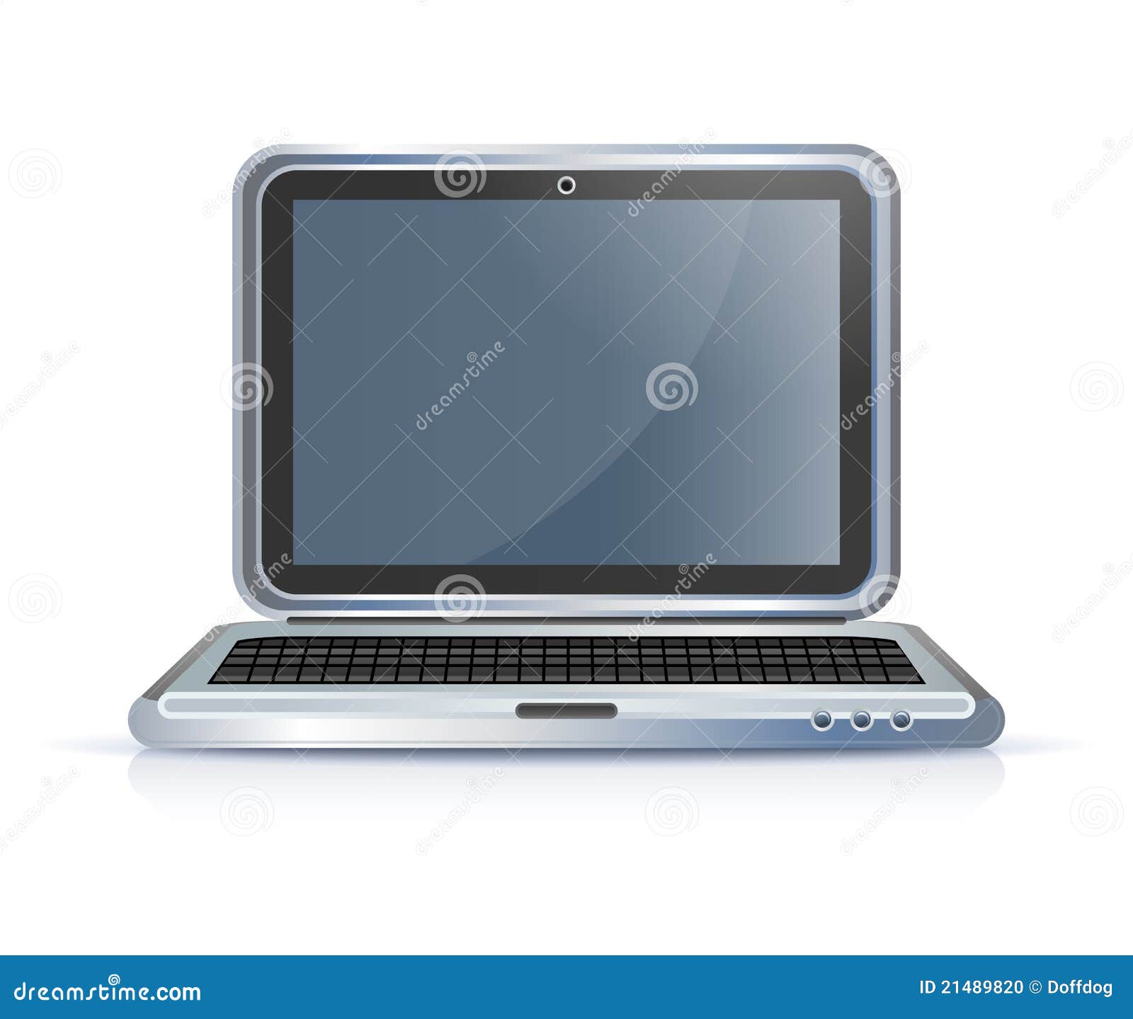 Notebook laptop computer stock illustration. Illustration of isolated ...