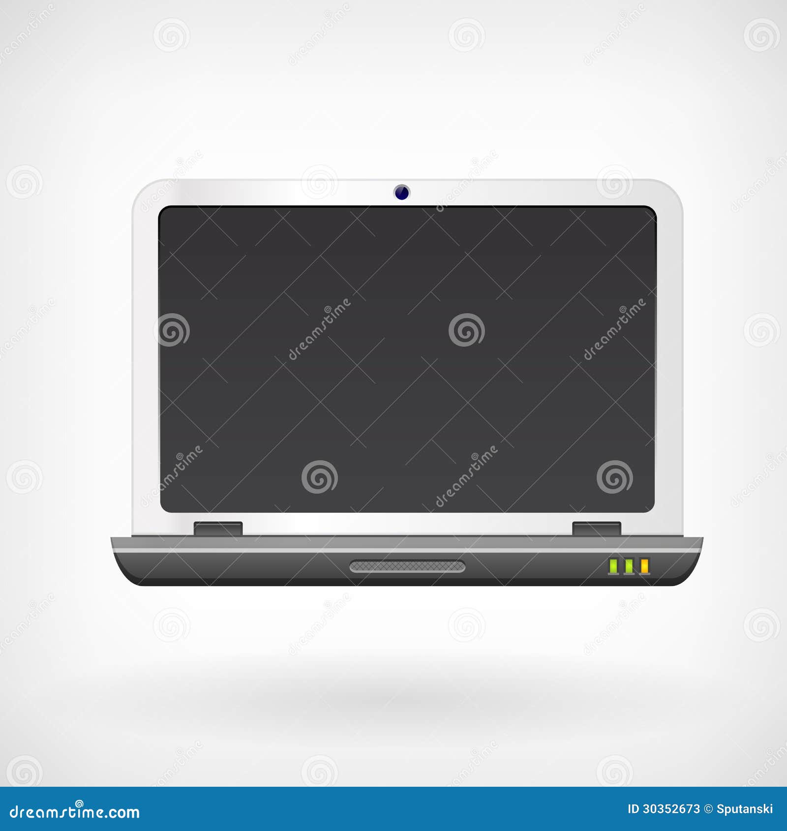 Notebook Laptop Computer Vector Icon Stock Vector - Illustration of ...