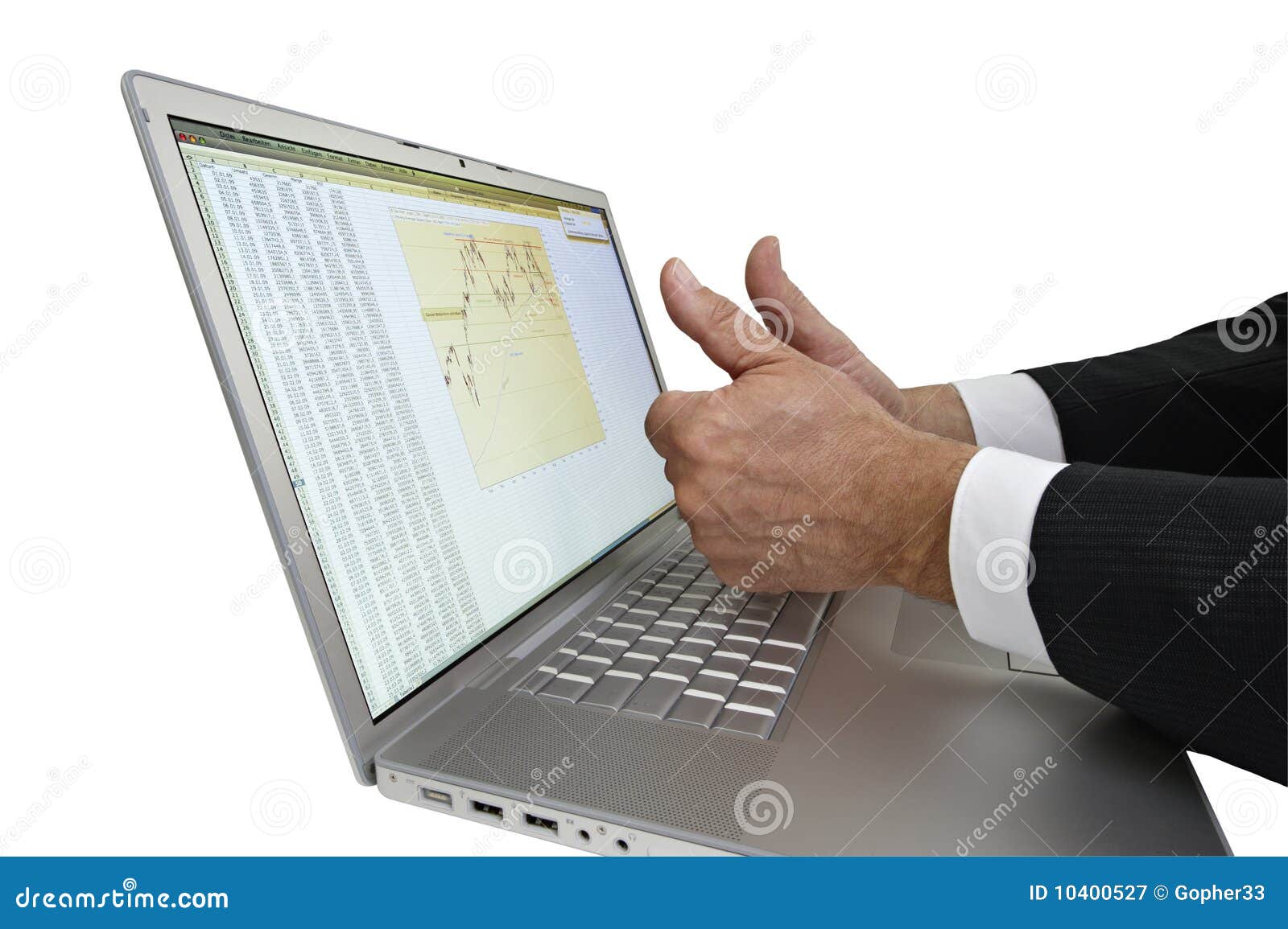 Notebook / Laptop isolated stock image. Image of finances - 10400527