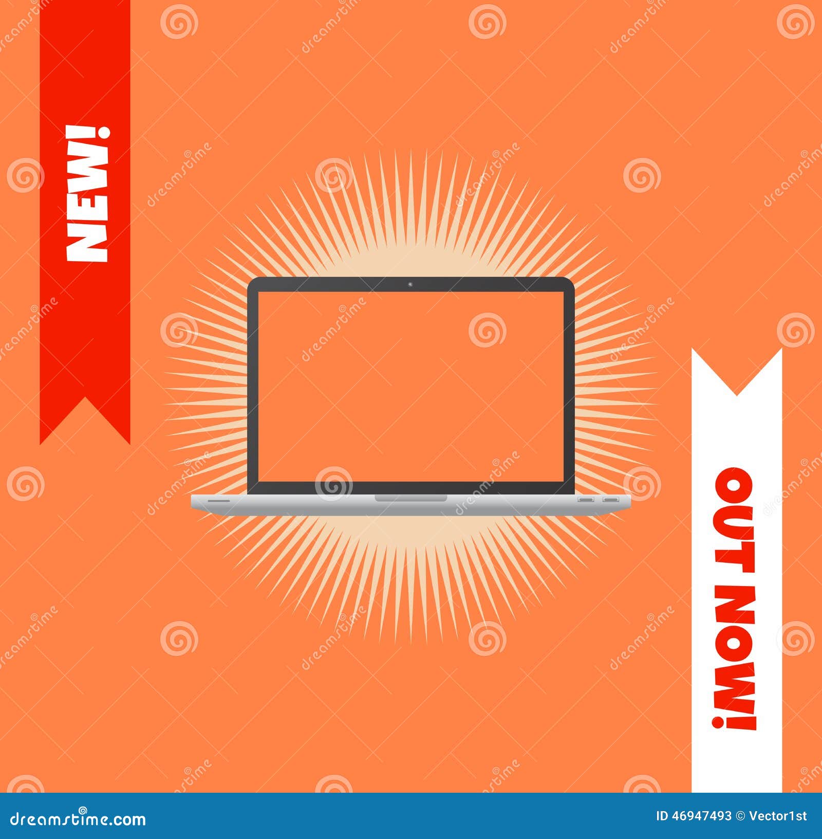 Notebook laptop theme stock vector. Illustration of shop - 46947493