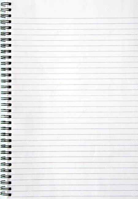 Notebook with lined paper stock image. Image of page, notebook - 2477845