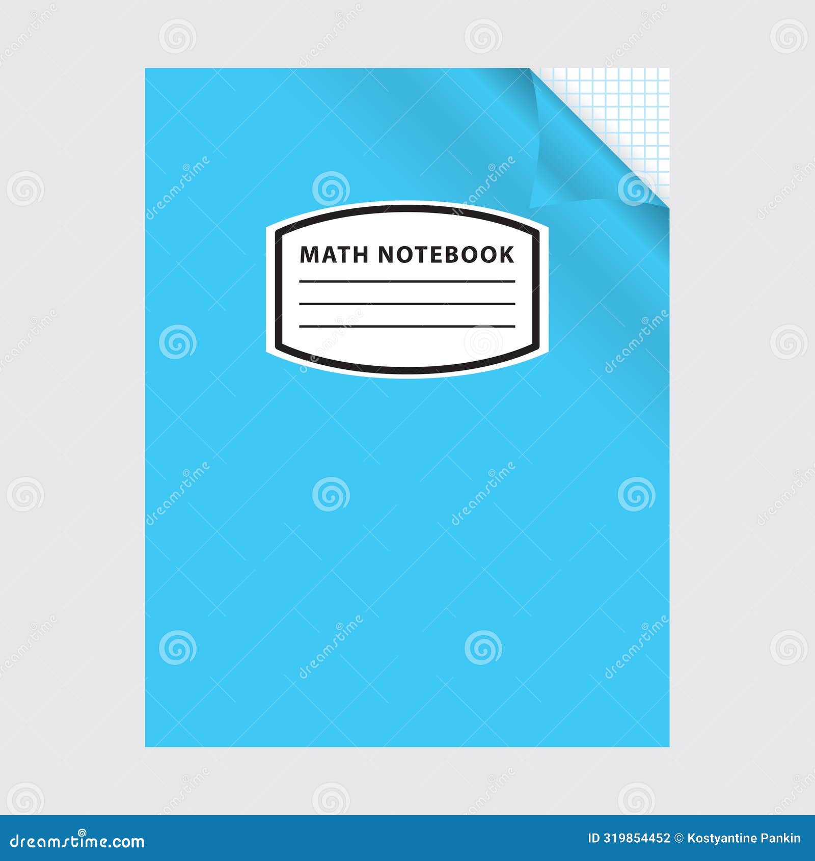 Notebook on mathematics stock vector. Illustration of envelope - 319854452