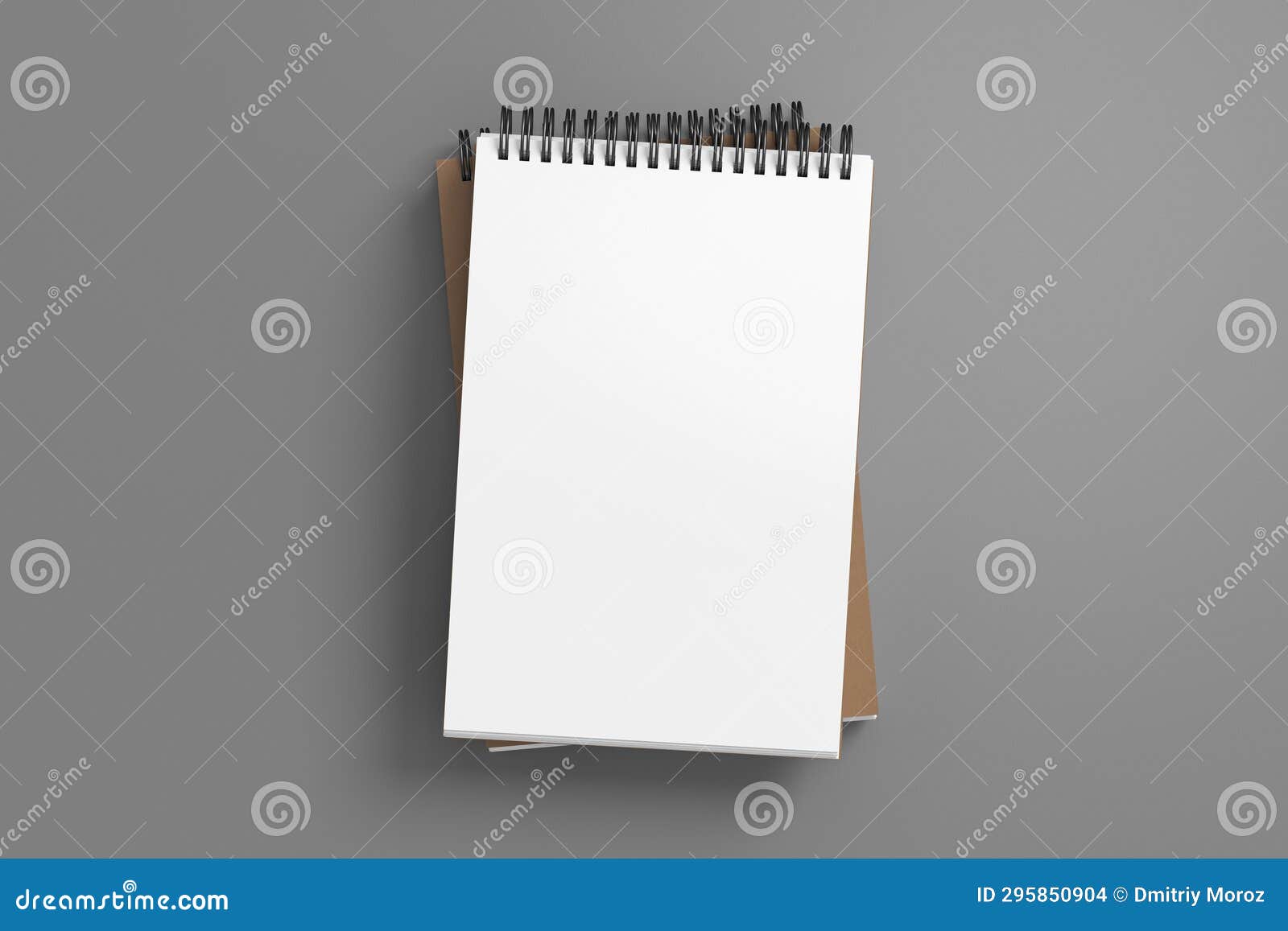 Notebook Mockup. Two Notebooks in a Stack Stock Illustration ...