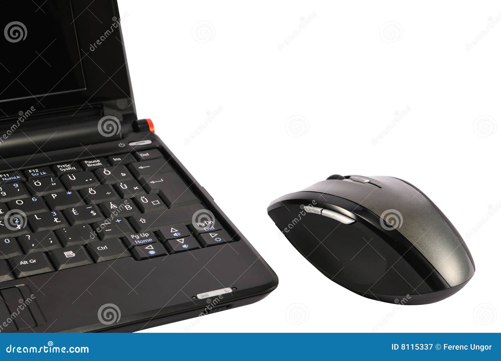 Notebook with mouse stock image. Image of modern, blank - 8115337