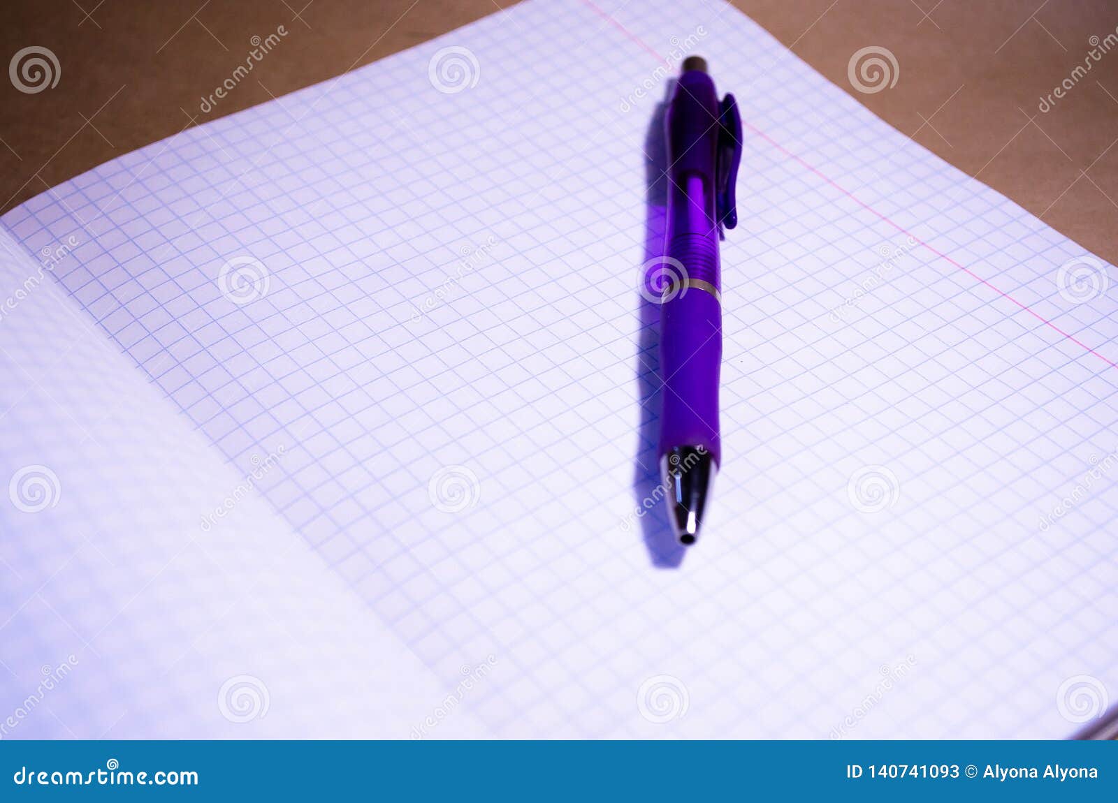 Notebook. Notebook in the Box. Notebook and Pen. School Notebook Stock ...