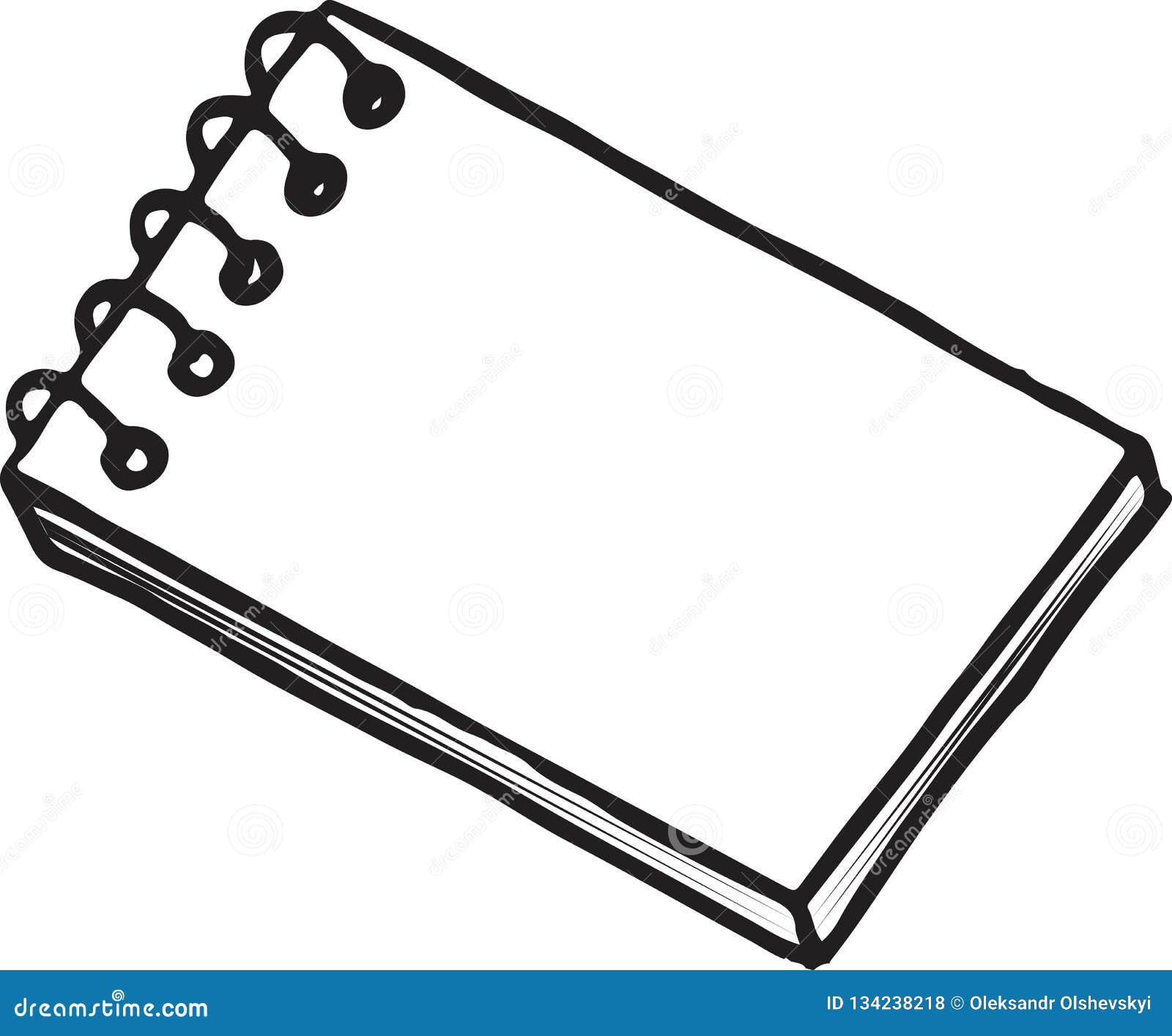 Notebook, Notepad. Doodle, Engraving Sketch Style Stock Vector ...