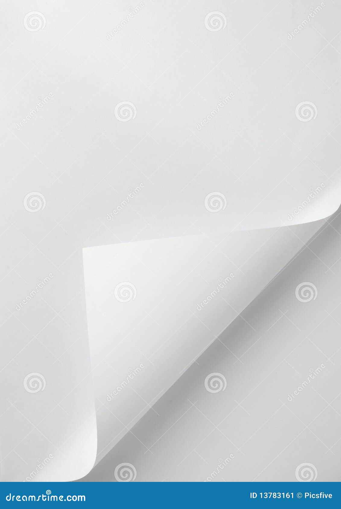 Notebook Office Blank Paper with Curl Stock Image - Image of frame ...