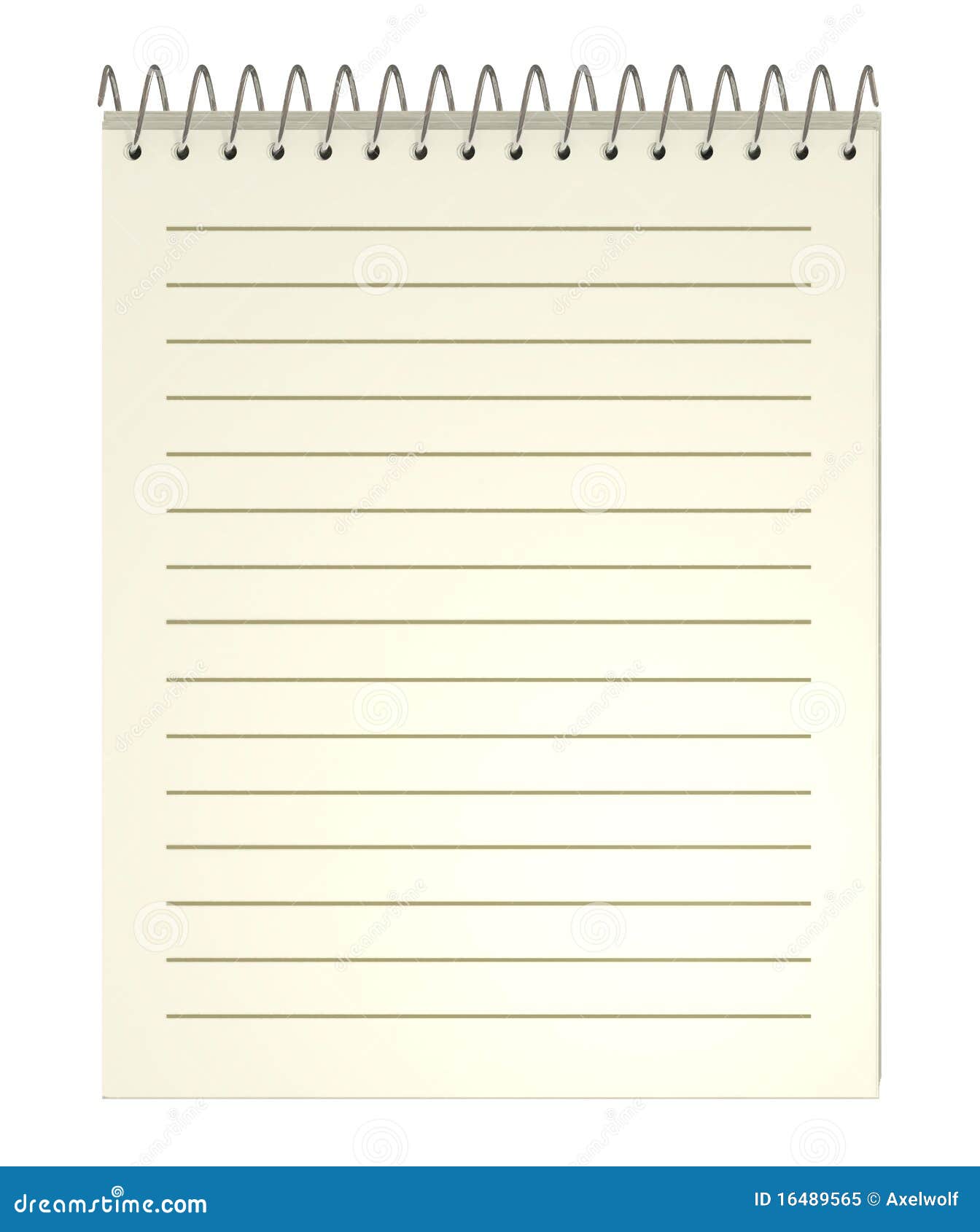 Notebook, Old, Spiral, Clipping Path Included Stock Illustration ...