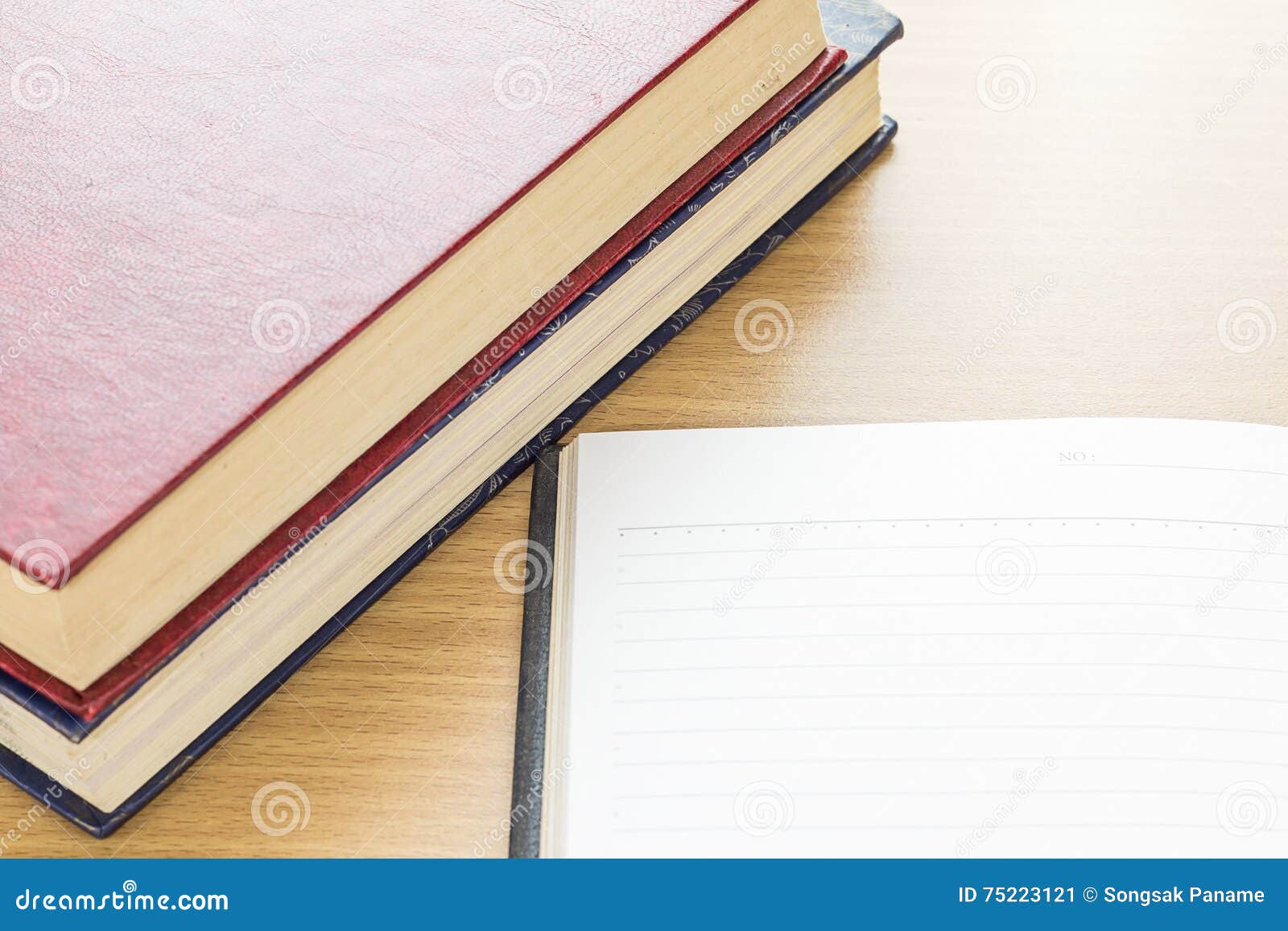 Notebook open blank page stock image. Image of page, blank - 75223121