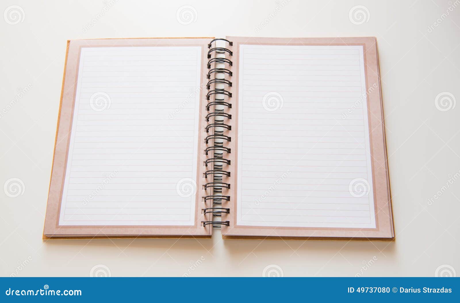 Notebook open stock photo. Image of notepaper, empty - 49737080