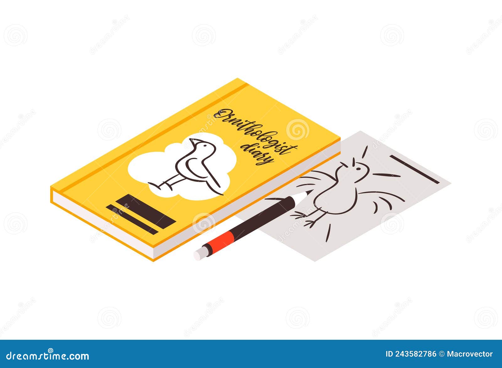 Ornithologist Isometric Flowchart Cartoon Vector | CartoonDealer.com ...