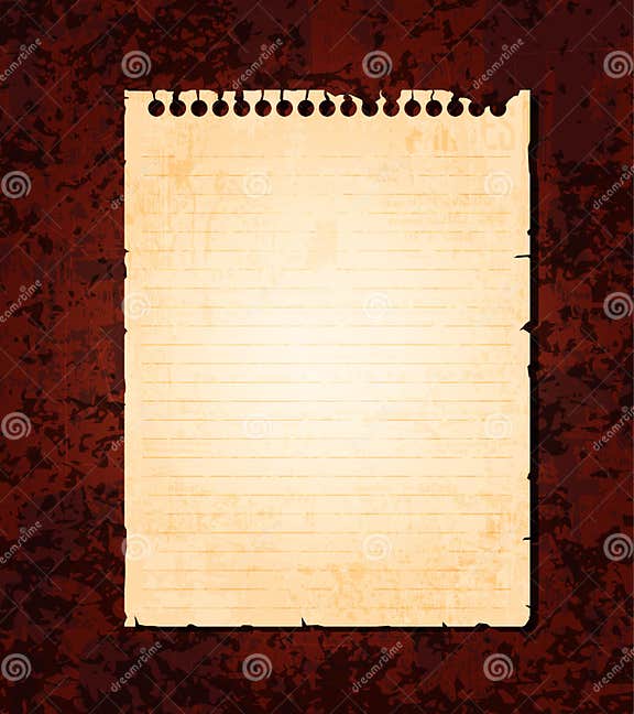Notebook page stock vector. Illustration of background - 19182749