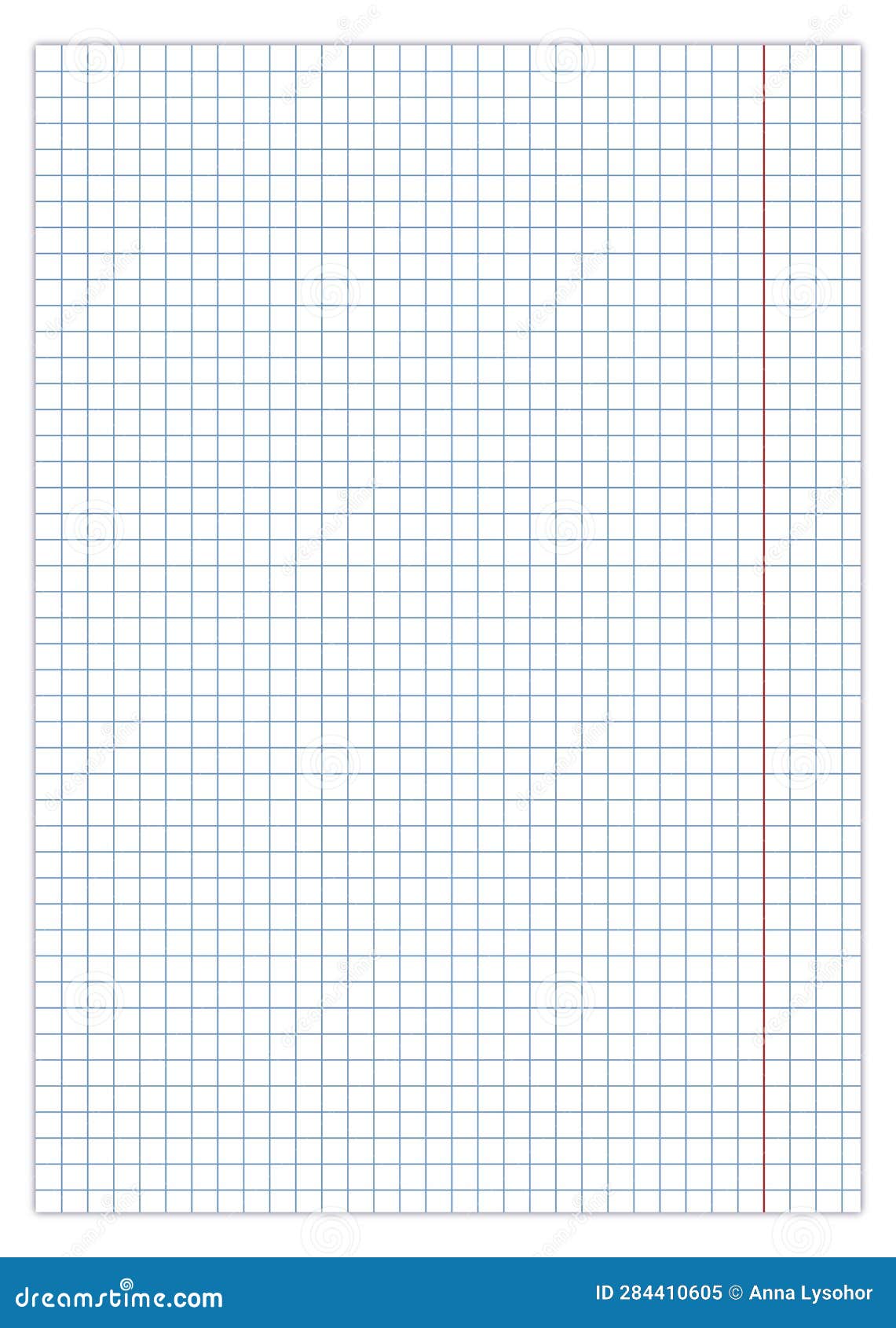 A Page from a Notebook in a Cell Stock Vector - Illustration of note ...