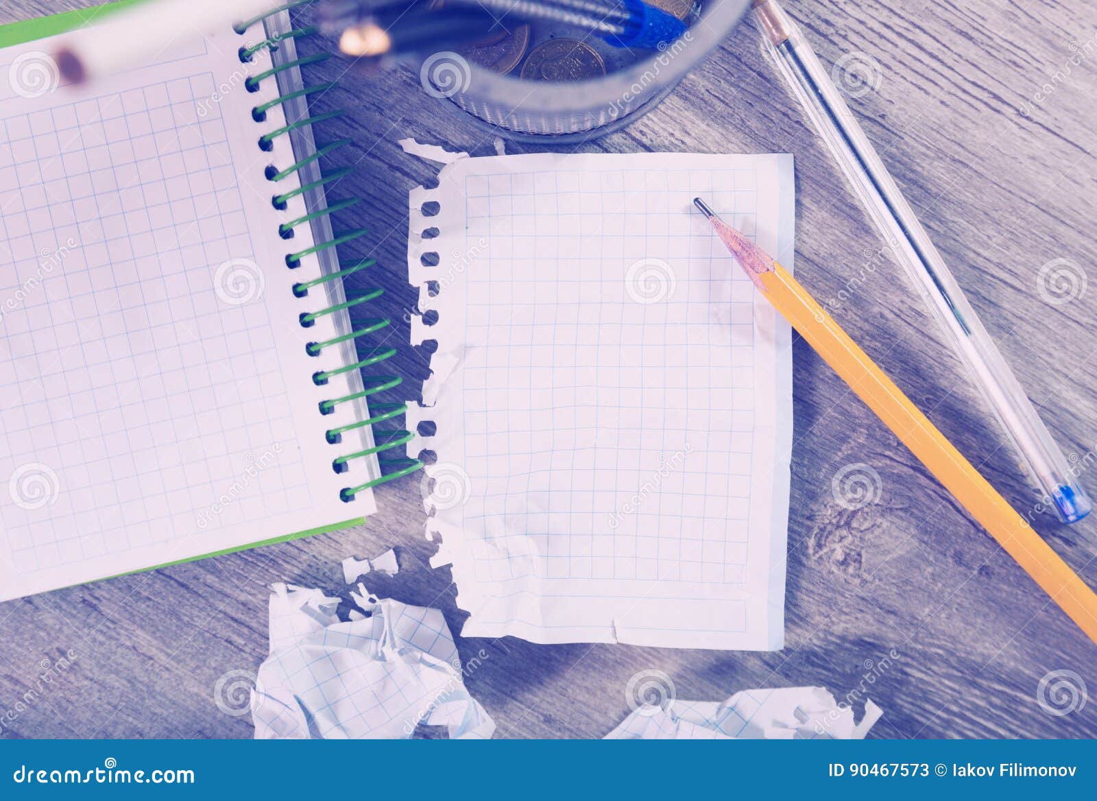 Notebook page with content stock image. Image of frustrations - 90467573