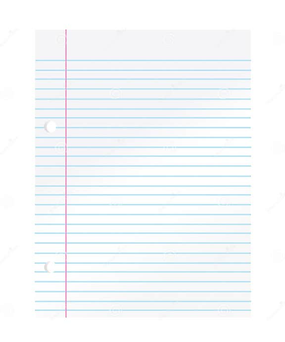 Notebook paper stock vector. Illustration of blue, design - 15826512
