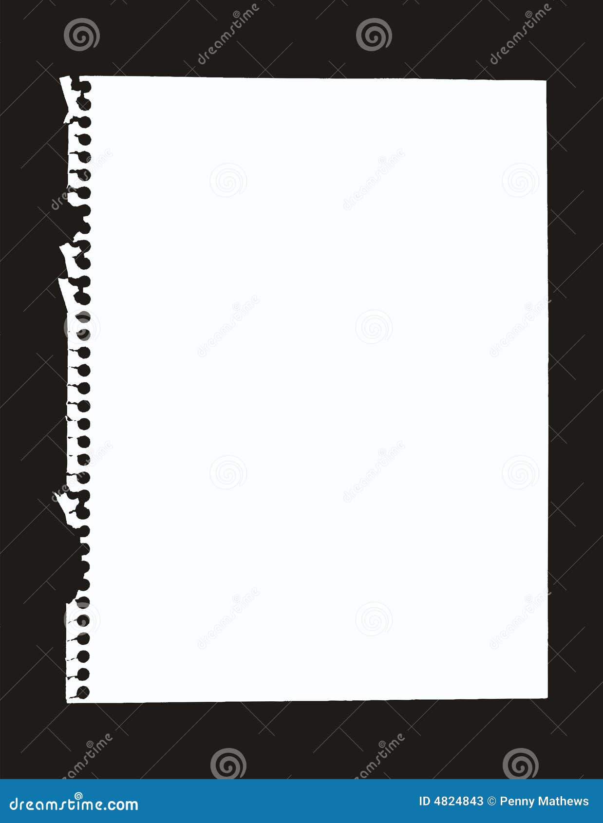 Notebook Paper stock illustration. Illustration of book - 4824843