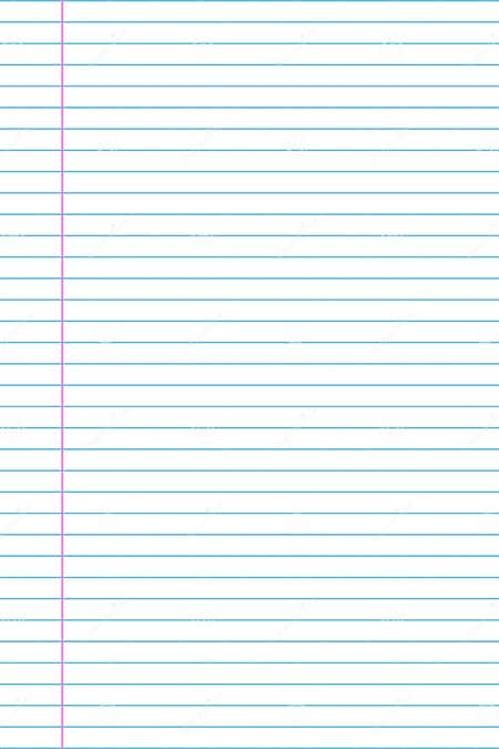 Notebook Paper Background. Line Note Document Stock Illustration ...