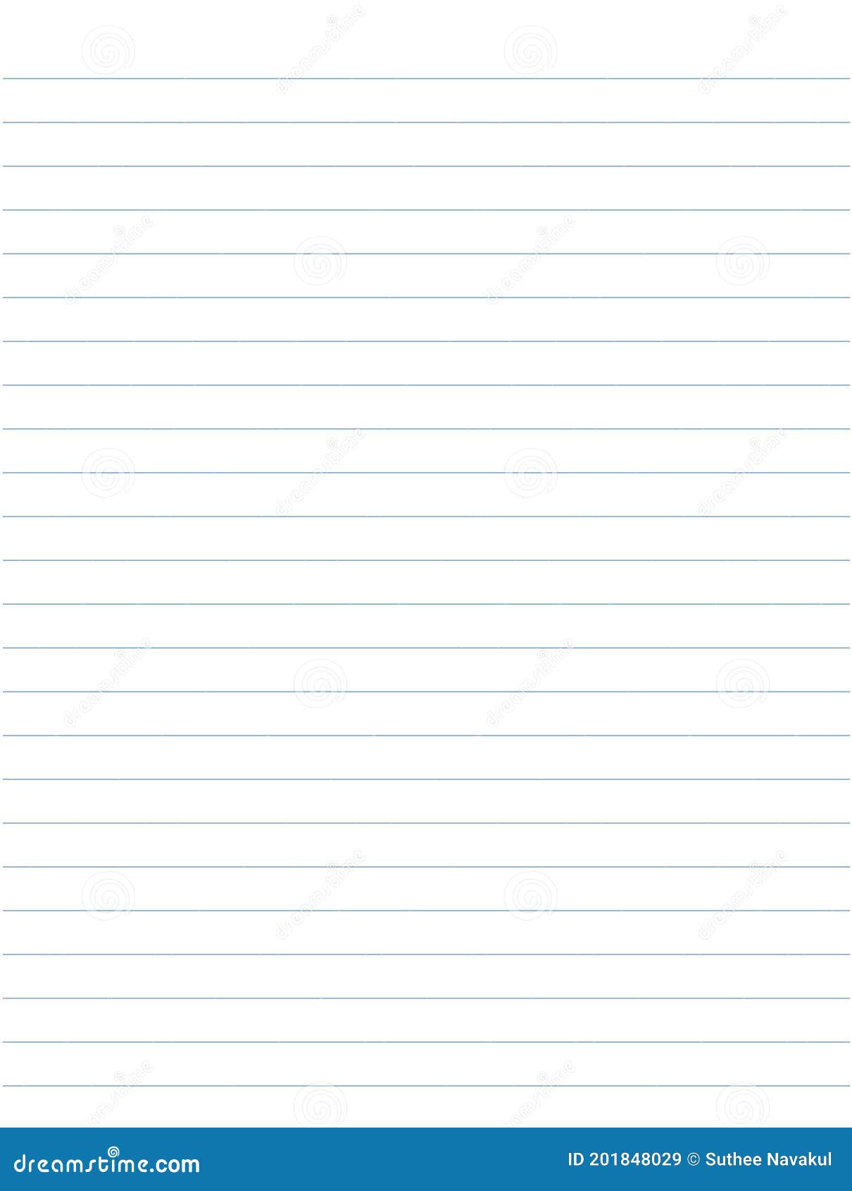 Notebook Paper Background. Lined Paper. Sheet of Lined Page Stock ...