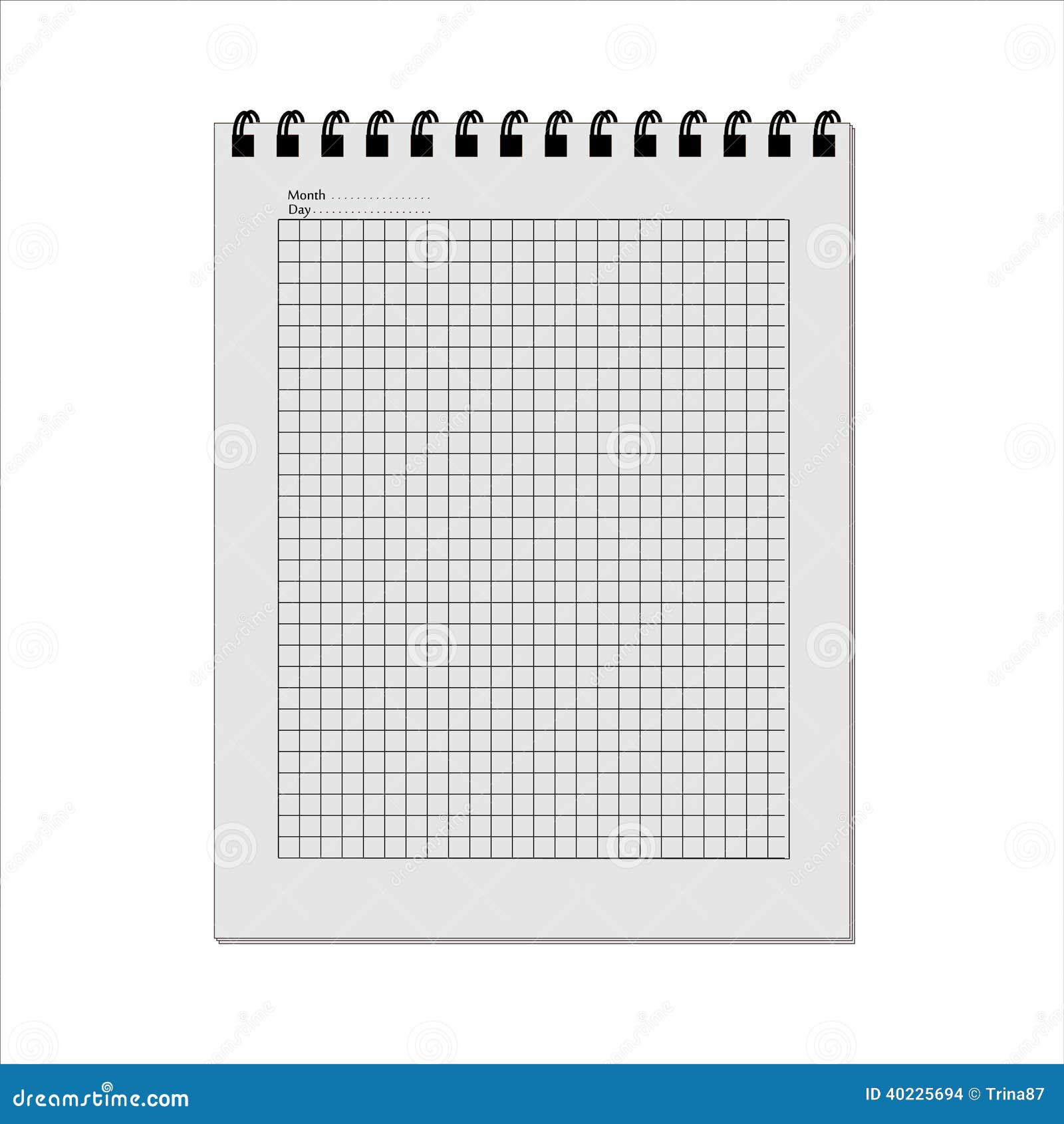 Notebook stock vector. Illustration of clean, note, notebook - 40225694