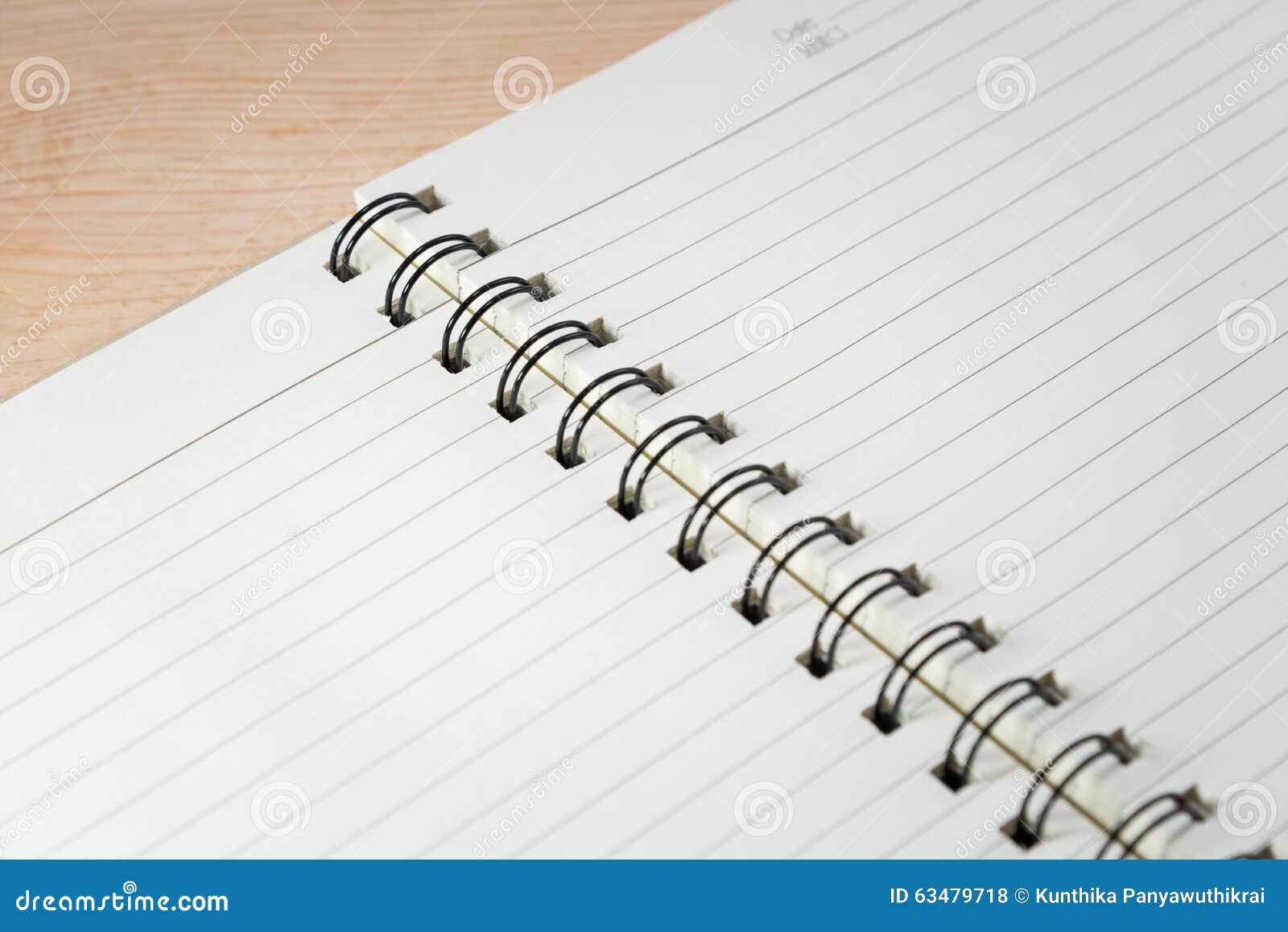 Notebook paper stock photo. Image of close, wood, thinking - 63479718