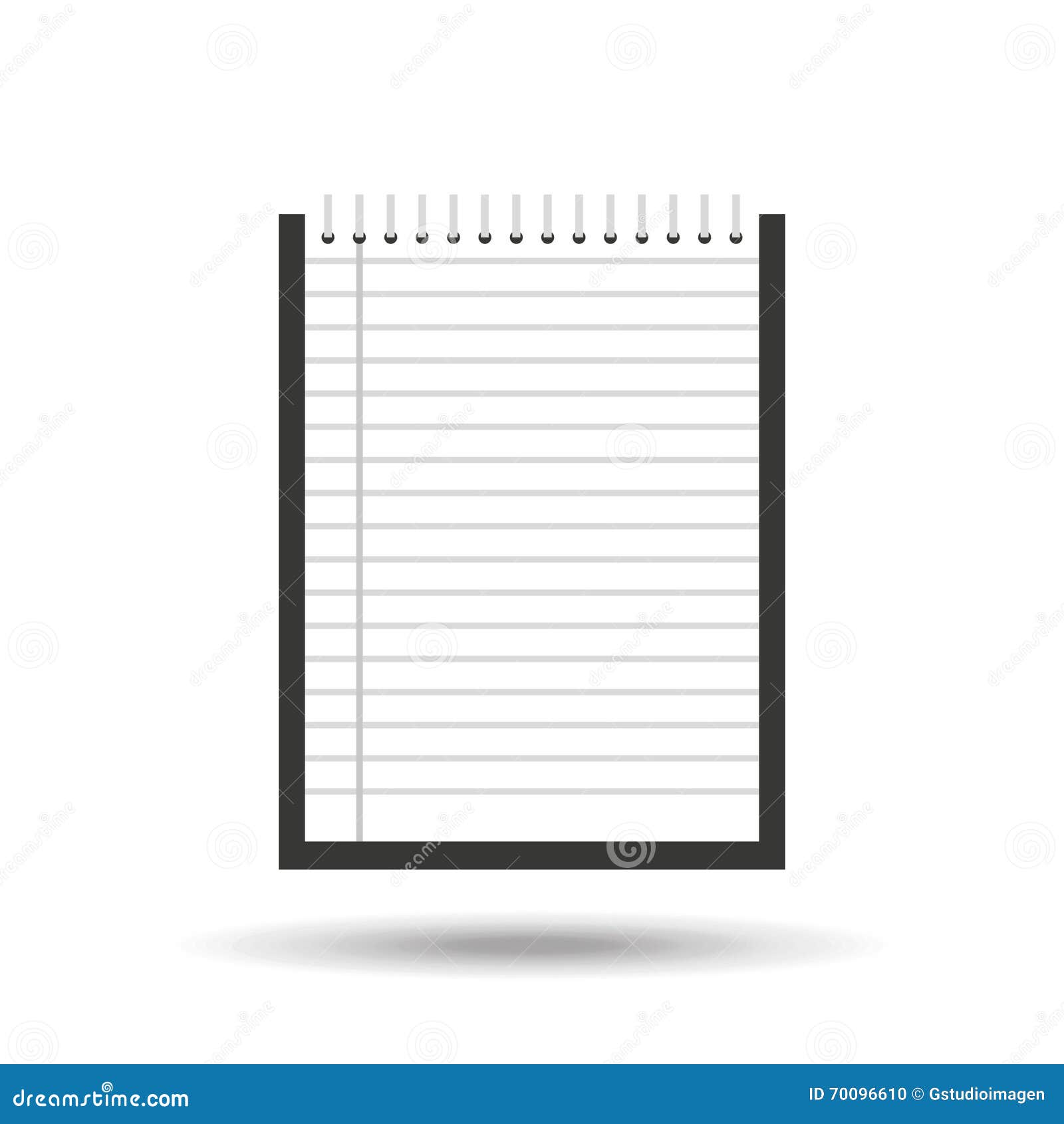 Notebook paper design stock illustration. Illustration of office - 70096610