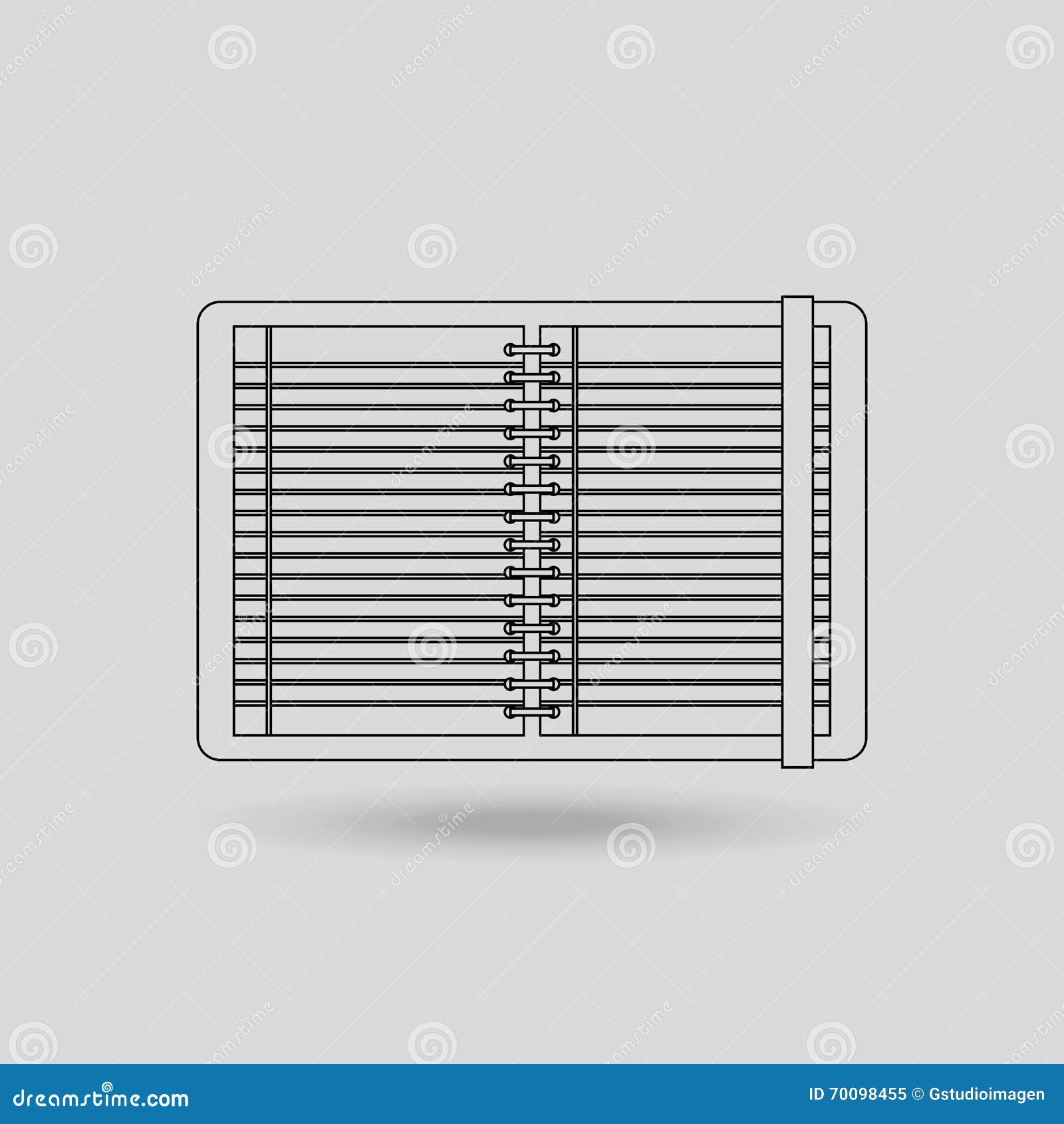 Notebook paper design stock illustration. Illustration of legal - 70098455
