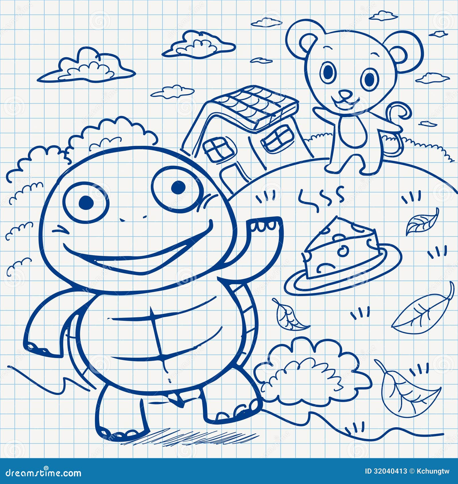 Notebook paper doodles stock vector. Illustration of house - 32040413