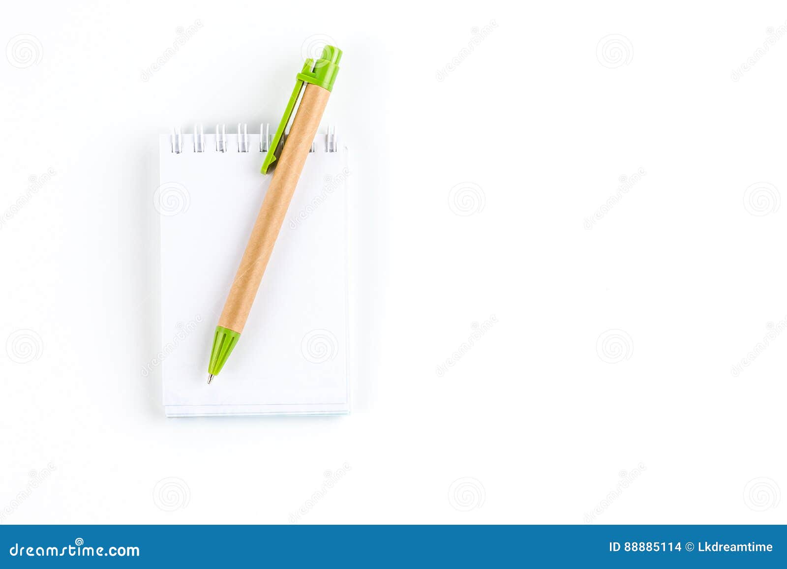 A Notebook Paper and a Pen. Stock Photo - Image of education ...