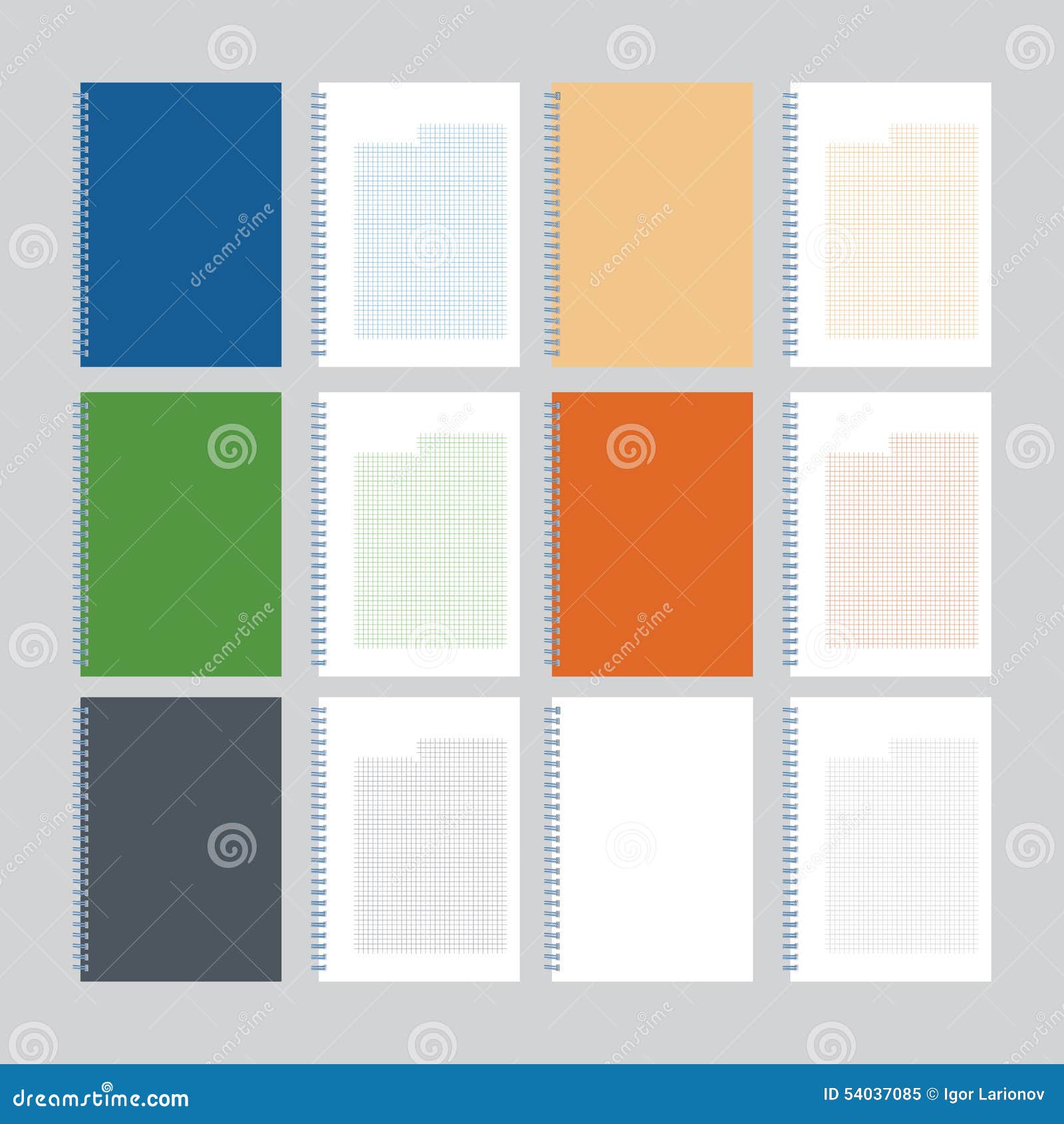 Notebook stock illustration. Illustration of ring, clean - 54037085