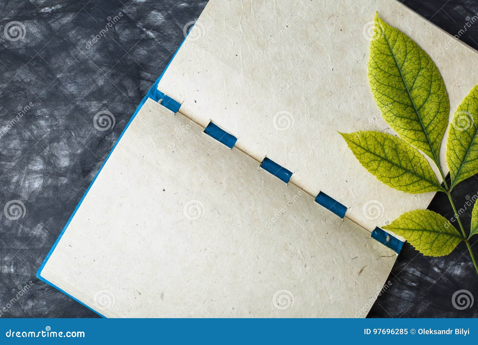 Notebook Paper with the Texture, Yellow Leaf Stock Image - Image of ...