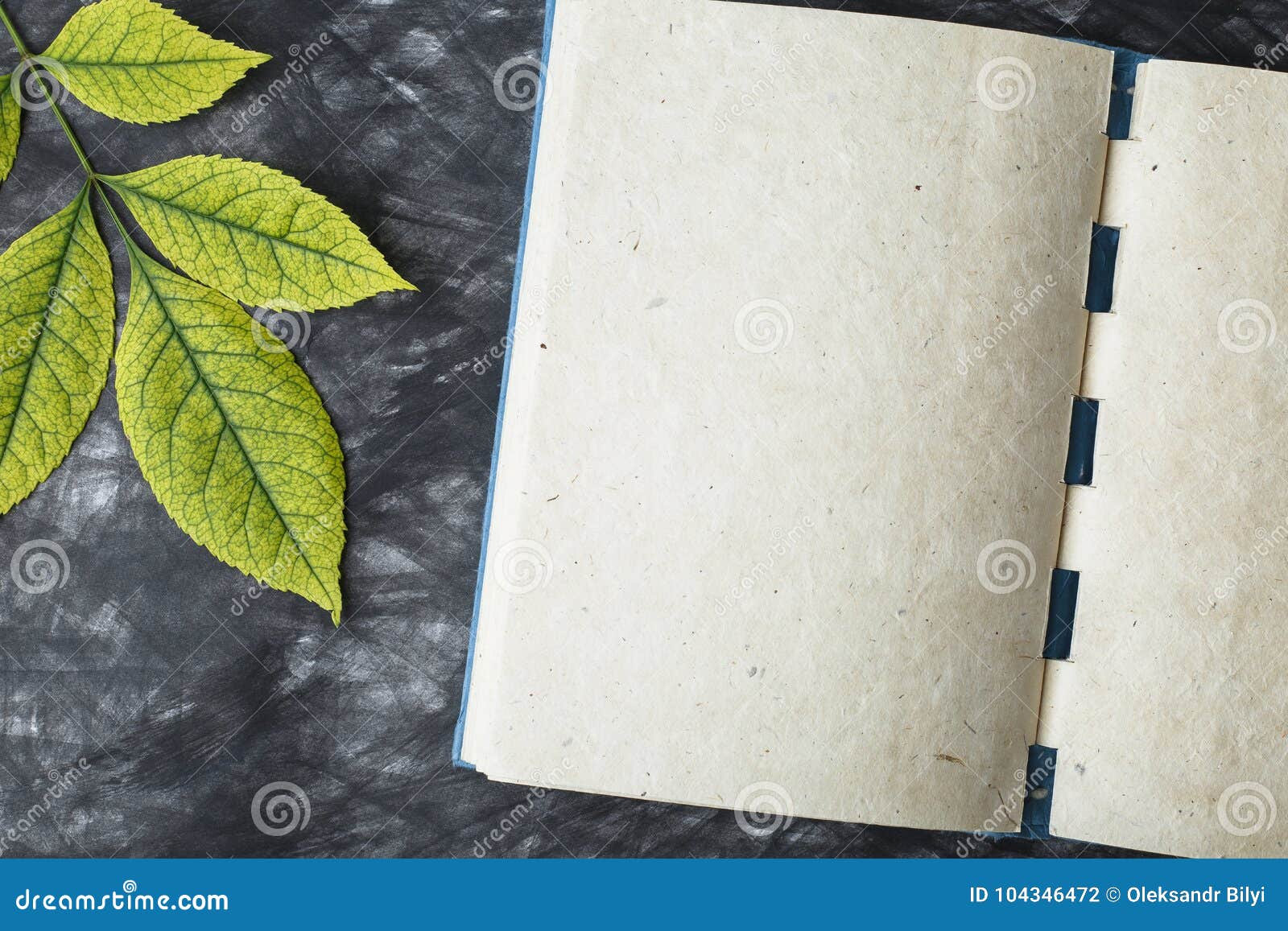 Notebook Paper with the Texture, Yellow Leaf Stock Photo - Image of ...