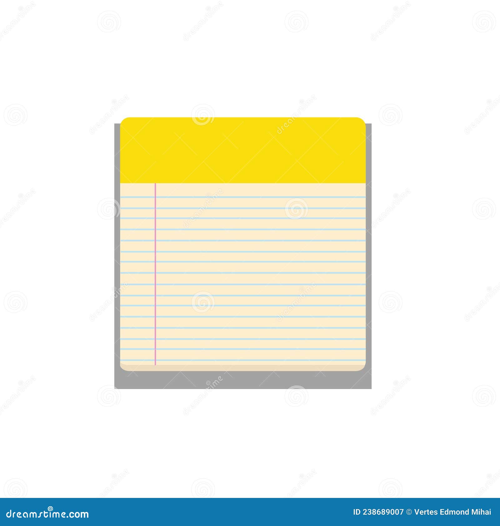 Notebook Paper Vector Illustration Stock Vector - Illustration of ...