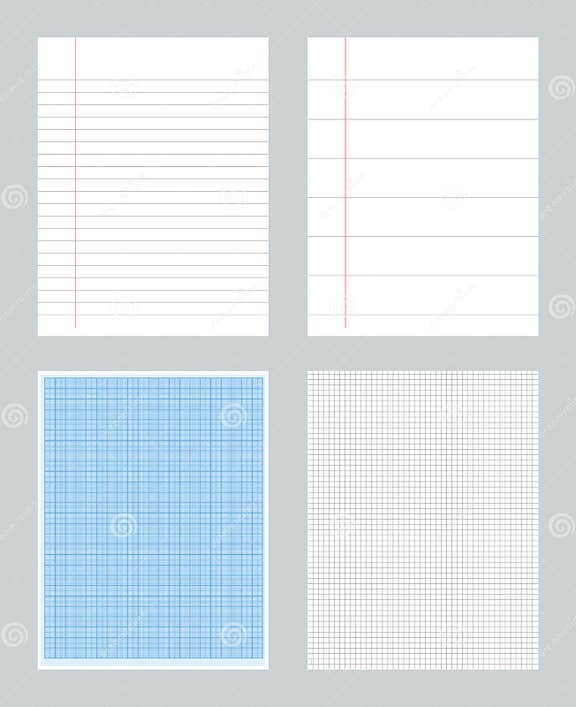 Notebook papers lined stock vector. Illustration of document - 74779565