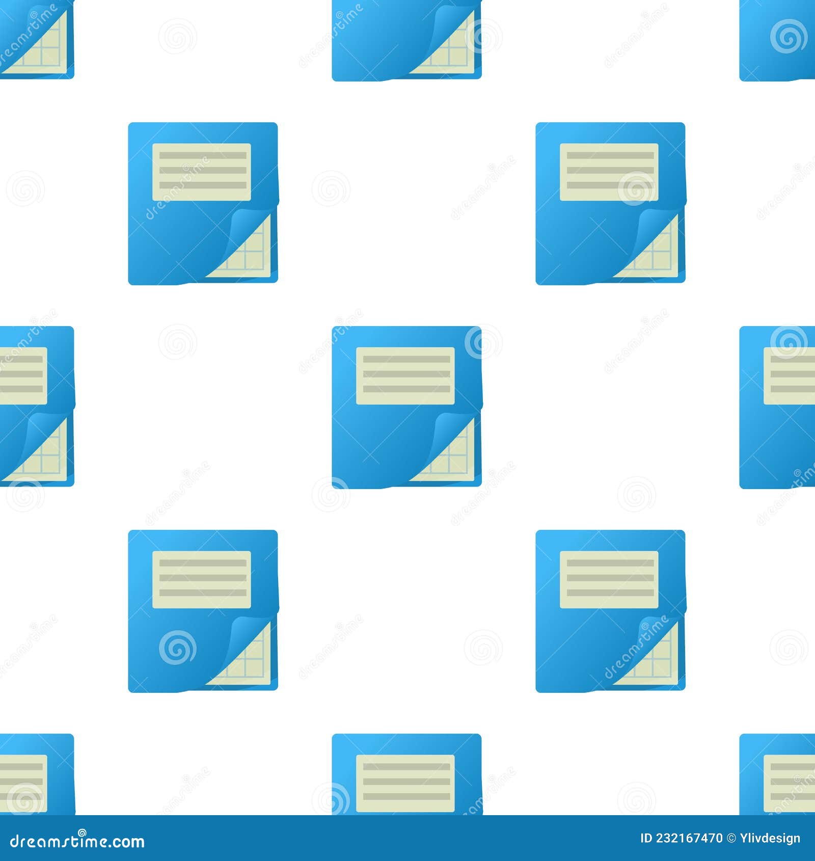 Notebook Pattern Seamless Vector Stock Vector - Illustration of vector ...