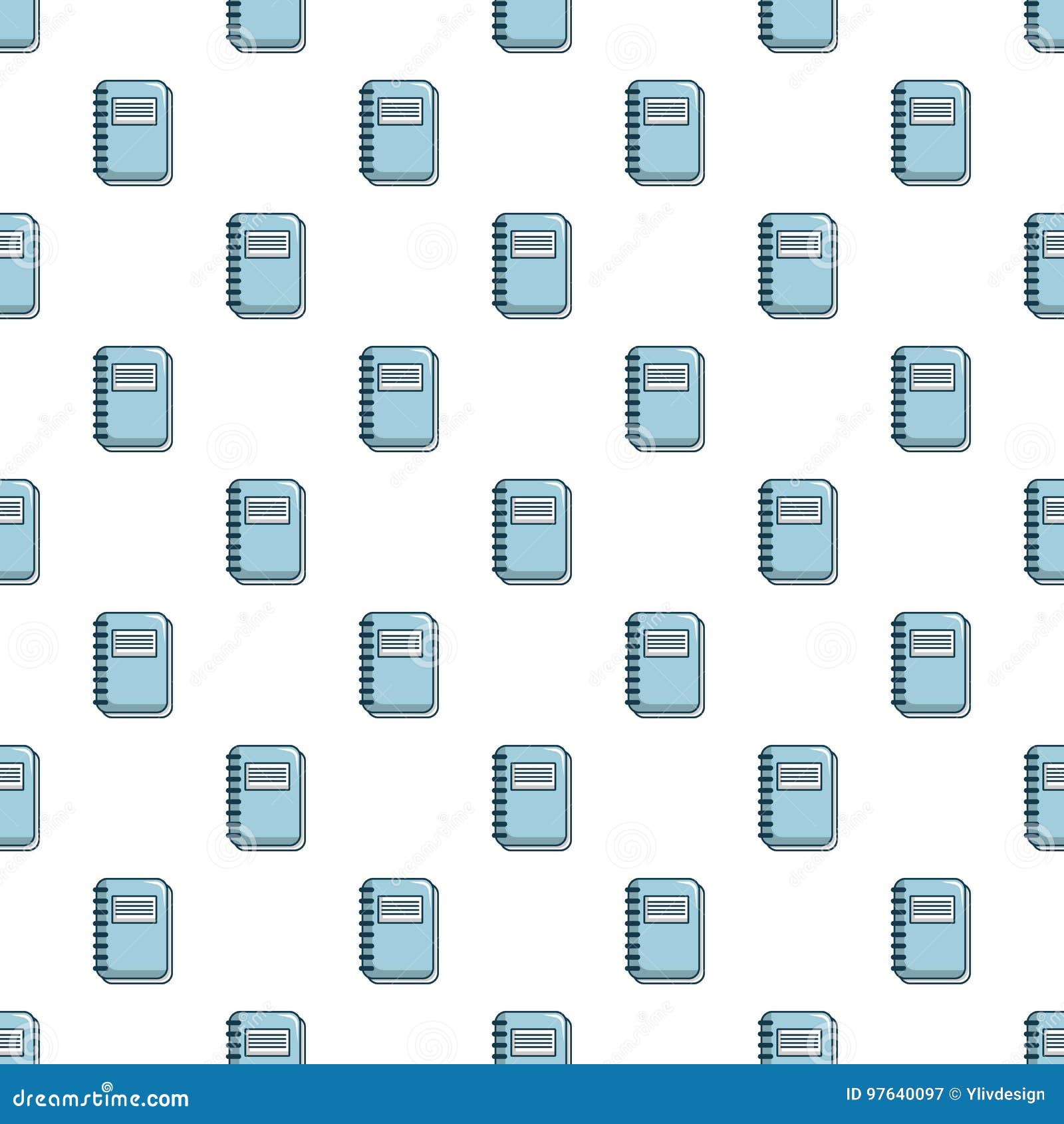 Notebook pattern seamless stock vector. Illustration of cover - 97640097