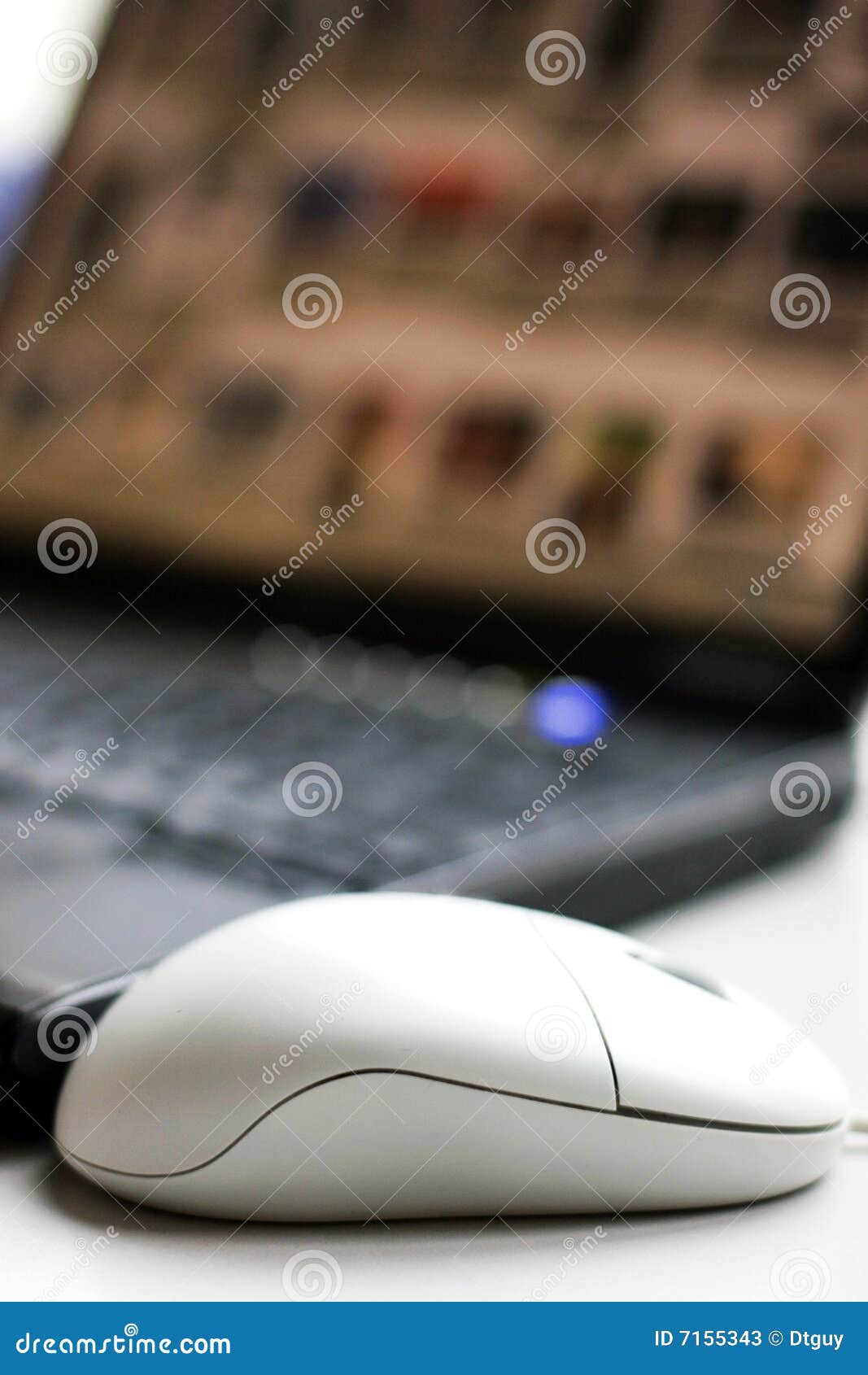 Notebook PC and mouse stock image. Image of black, computer - 7155343