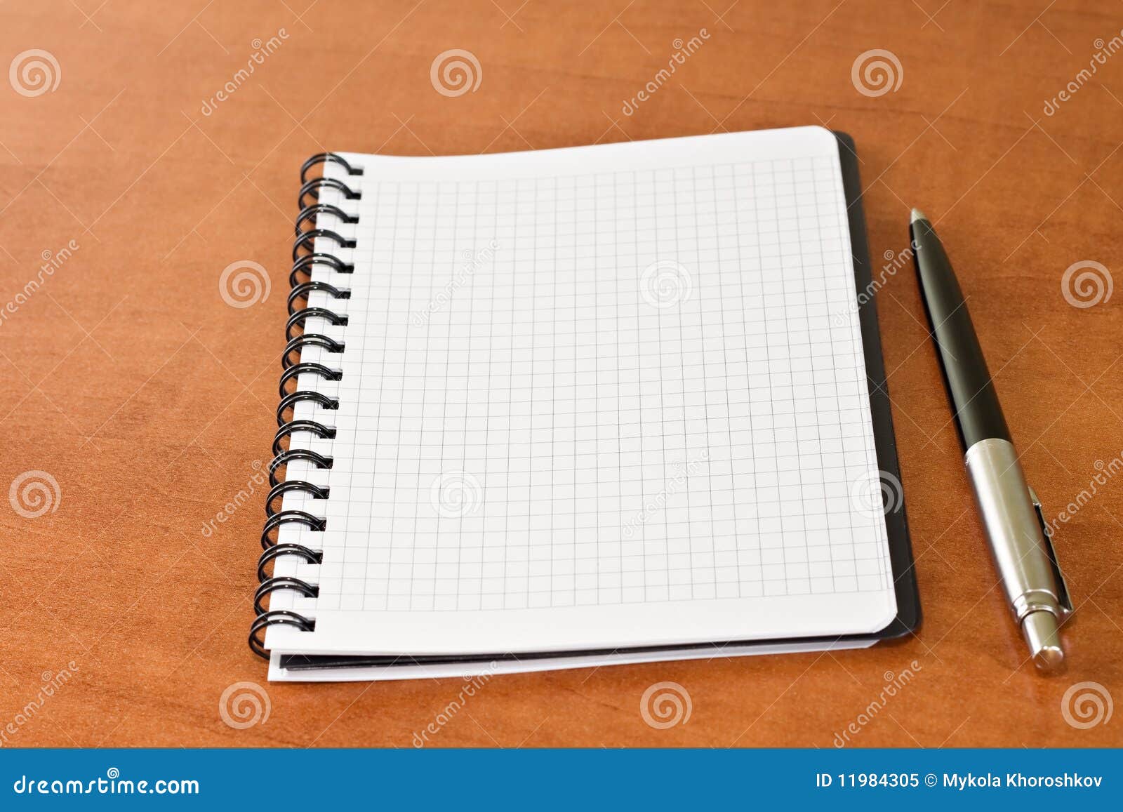 Notebook and pen stock image. Image of notice, attachment - 11984305