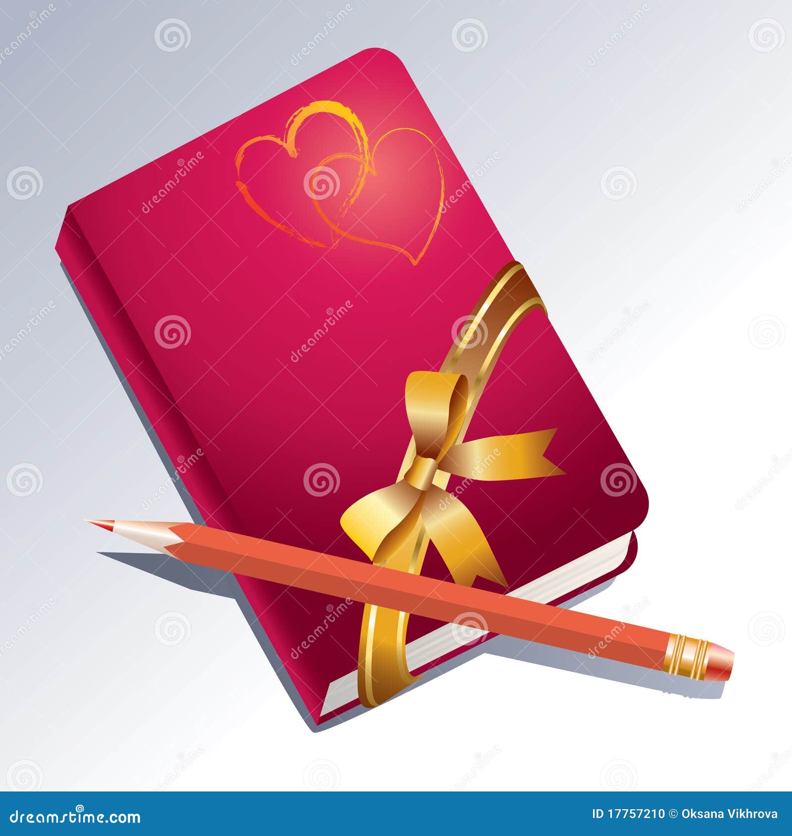 Notebook and pen. stock vector. Illustration of design - 17757210